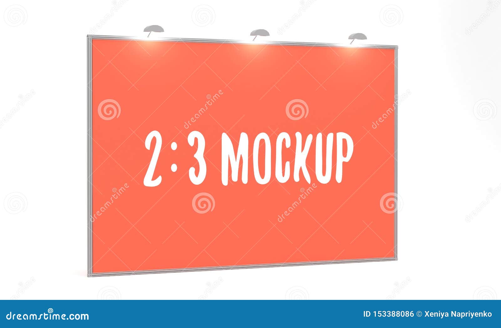 3d Render 2x3 Backdrop Mockup. Realistic Isolated Template for You ...
