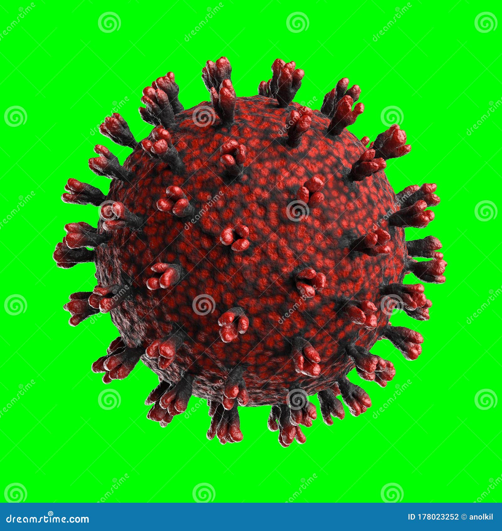 3D Render Bacteria Virus,3d Render Microbe. Bacteria Virus Or Germs ...