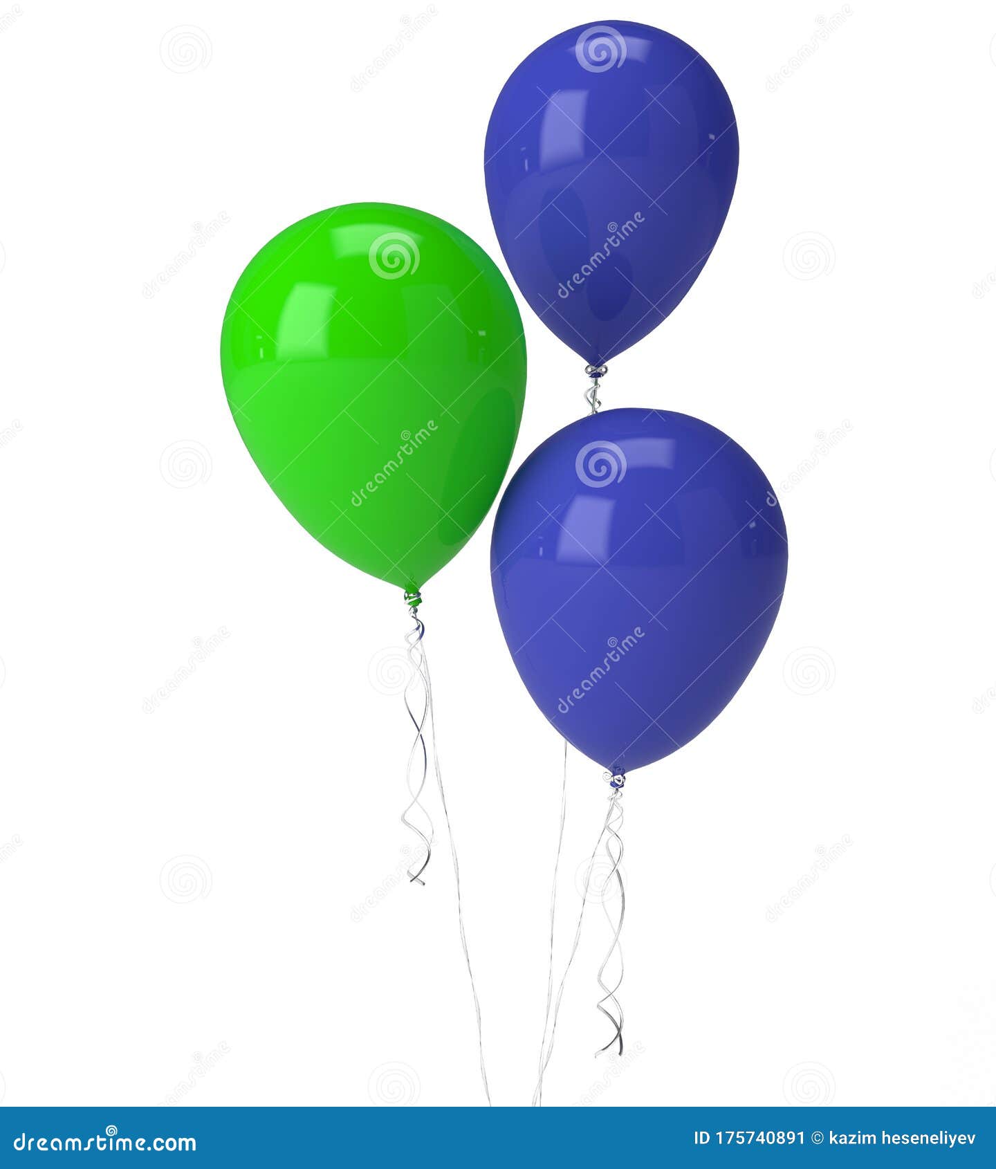 3d render ballon stock illustration. Illustration of flying - 175740891