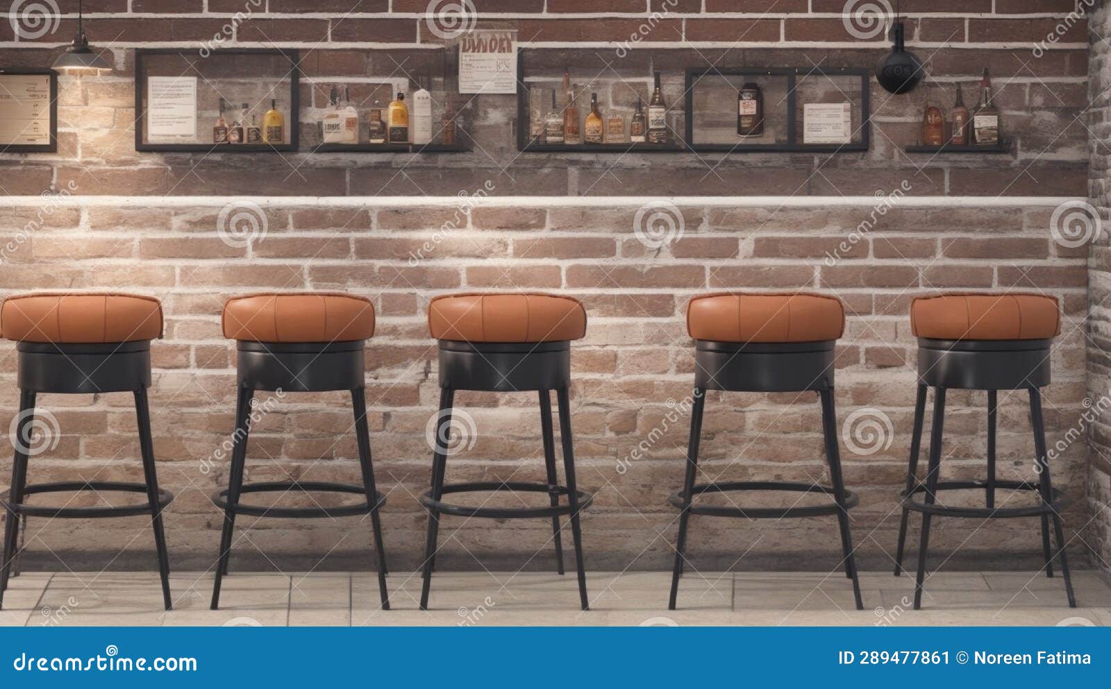 3D Render Bar Interior with Stools, Architecturally Designed Interior ...