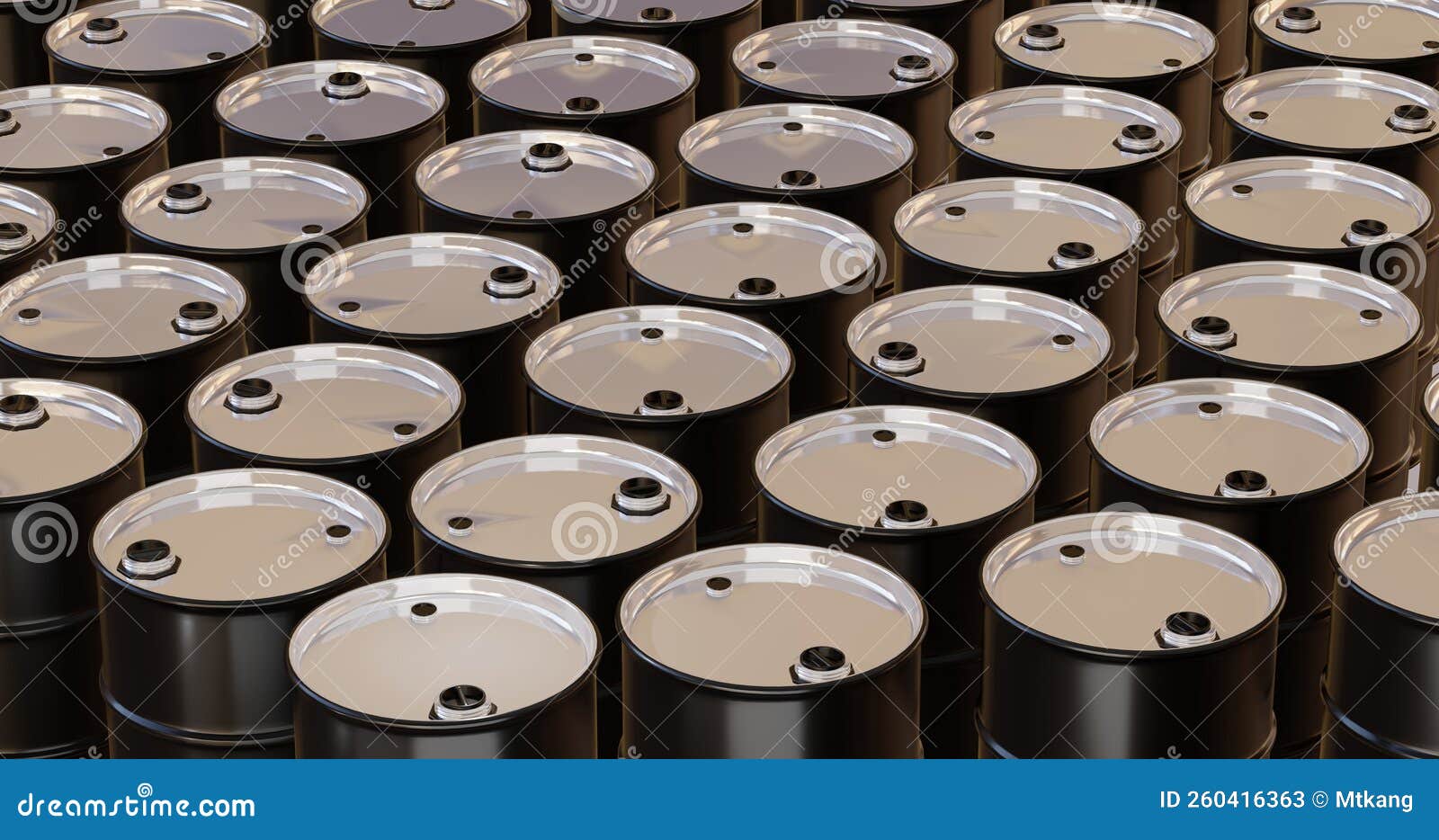 3d Render of Barrels for Oil or Chemical Storage in Warehouse Stock ...