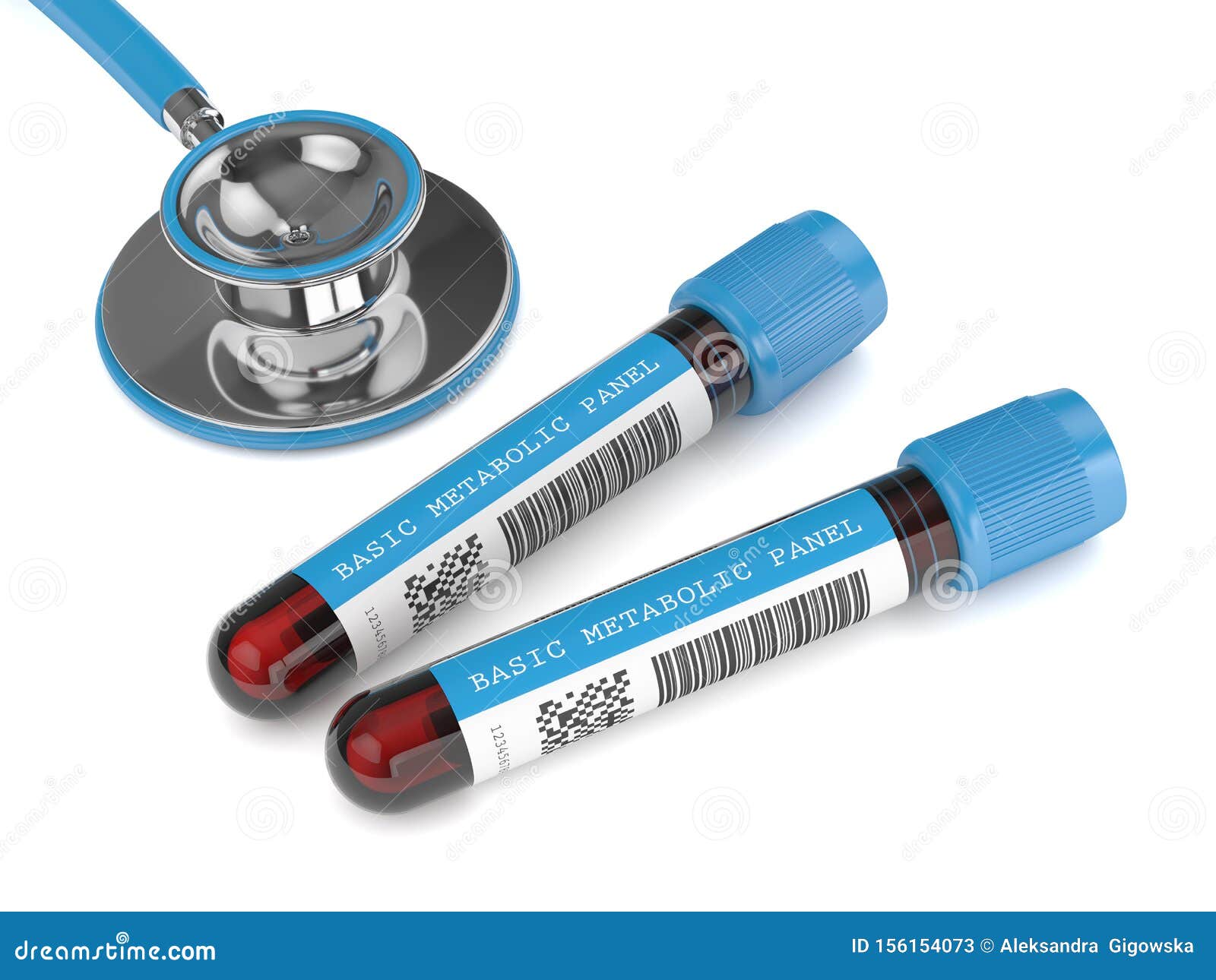 3d Render Of Basic Metabolic Panel Blood Tubes Stock Photo ...