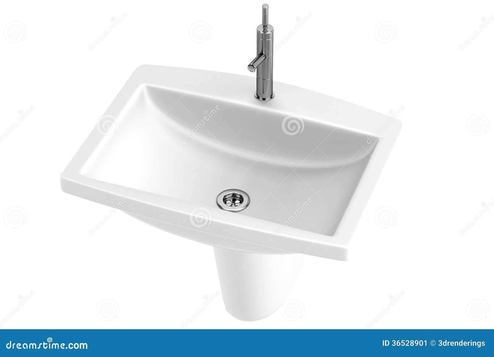 3d render of basin stock illustration. Illustration of wash - 36528901