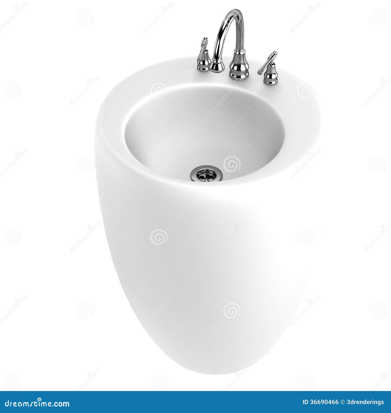 3d render of basin stock illustration. Illustration of graphics - 36690466