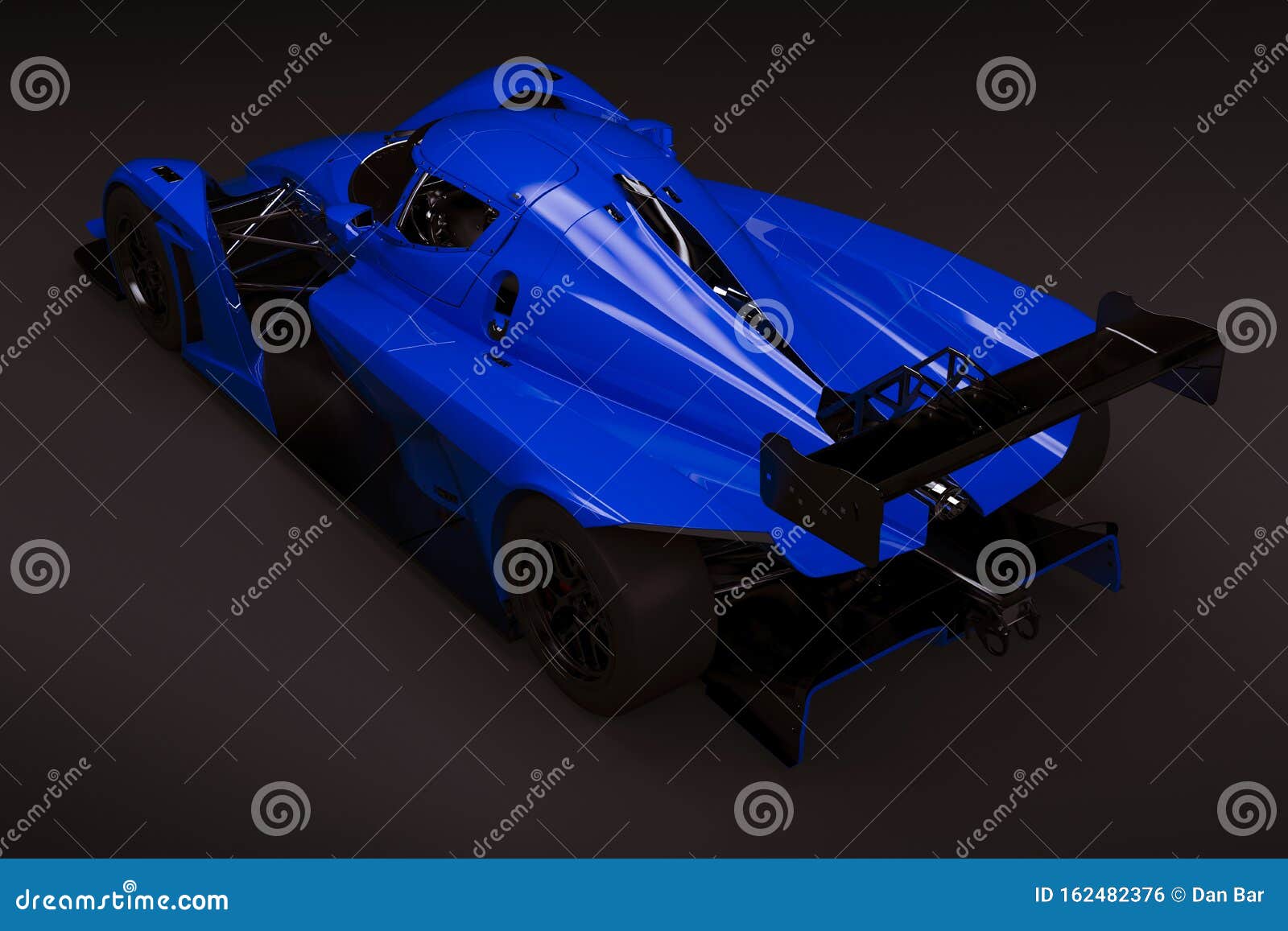3d Render of Beautiful Exotic Super Car Stock Illustration ...