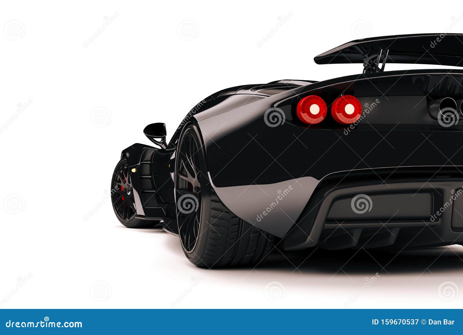 3d Rendered Beautiful Super Car Stock Illustration - Illustration of ...