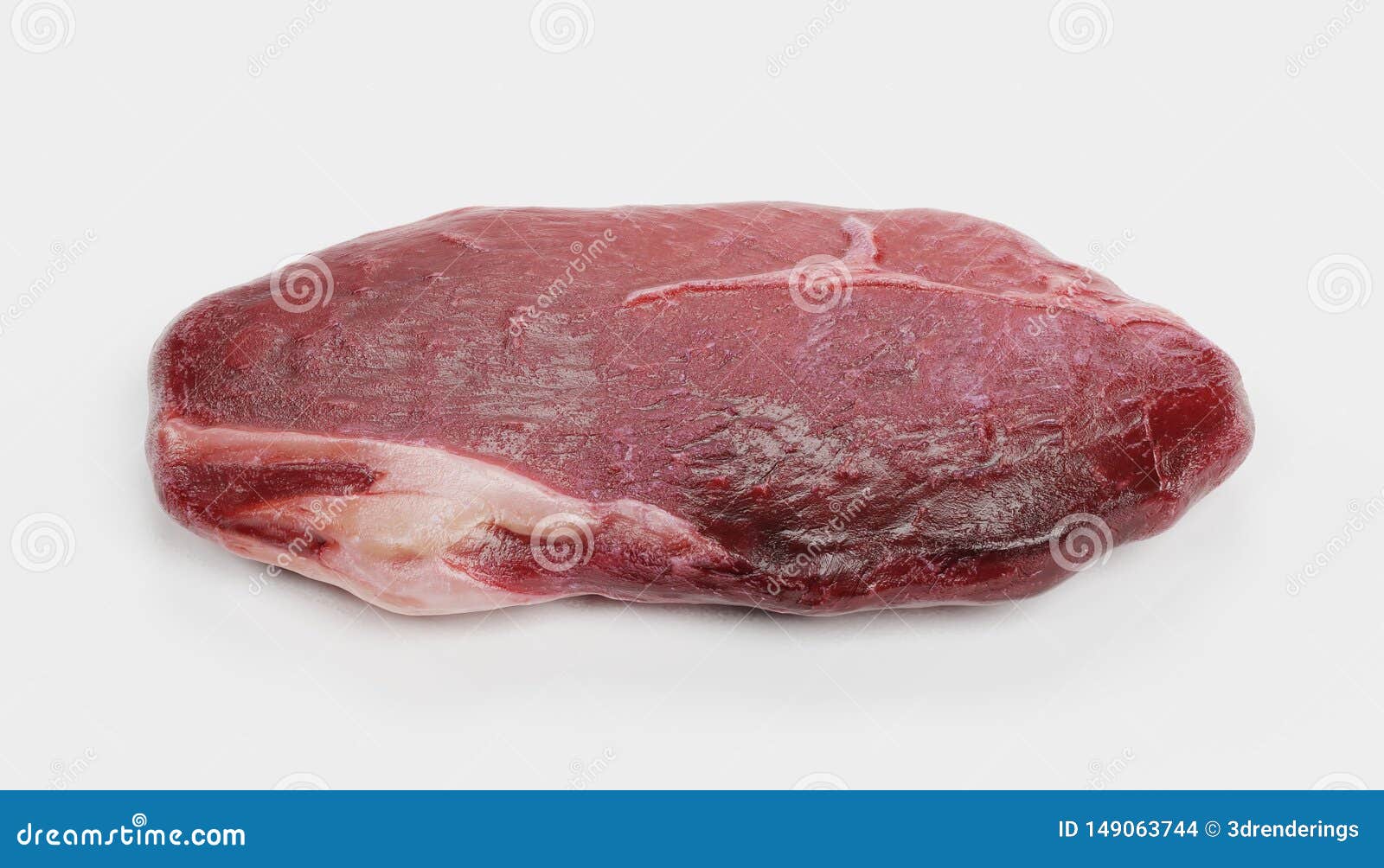 3D Render of Beef Steak stock illustration. Illustration of barbecue ...