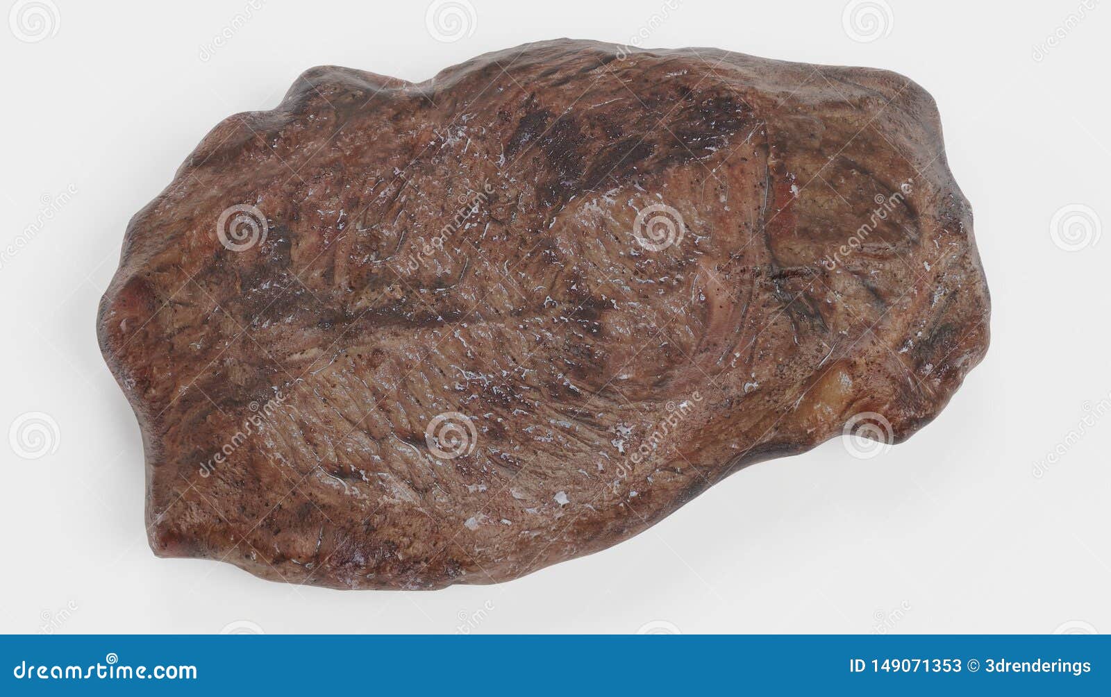 3D Render of Beef Steak stock illustration. Illustration of dinner ...
