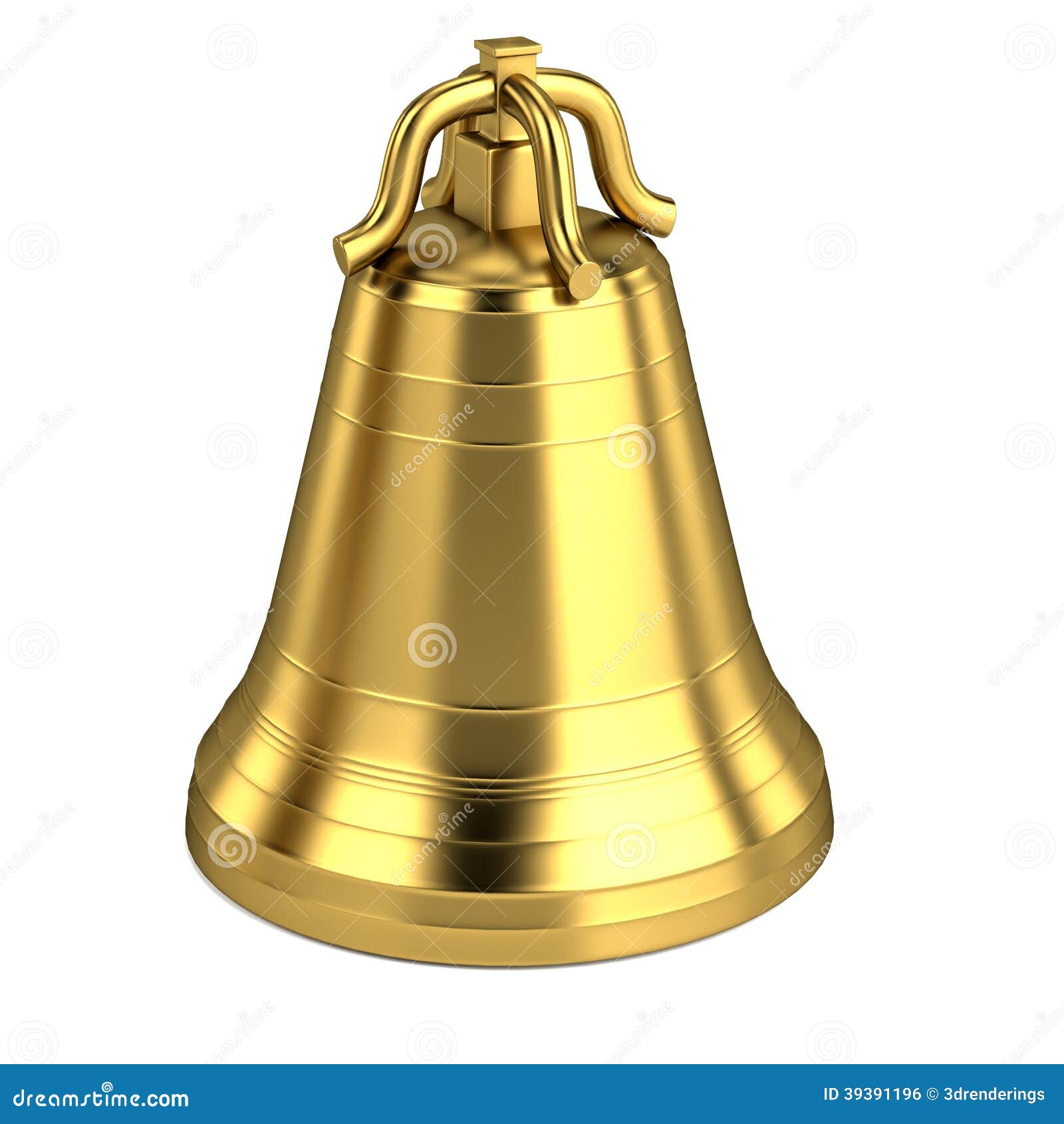 3d render of bell stock illustration. Illustration of ding - 39391196