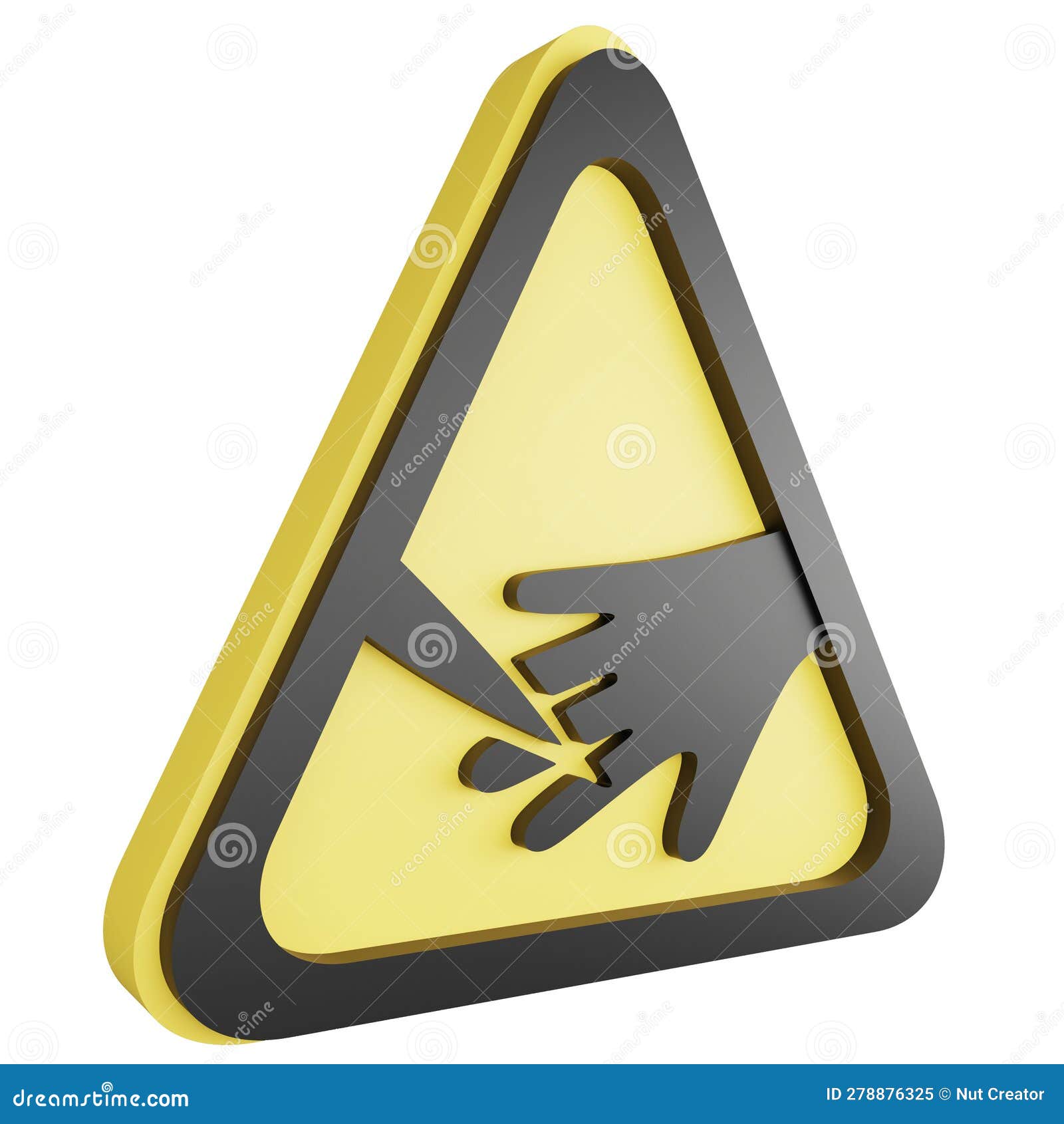 Beware Sharp Elements Symbol Isolate On White Background,Vector ...
