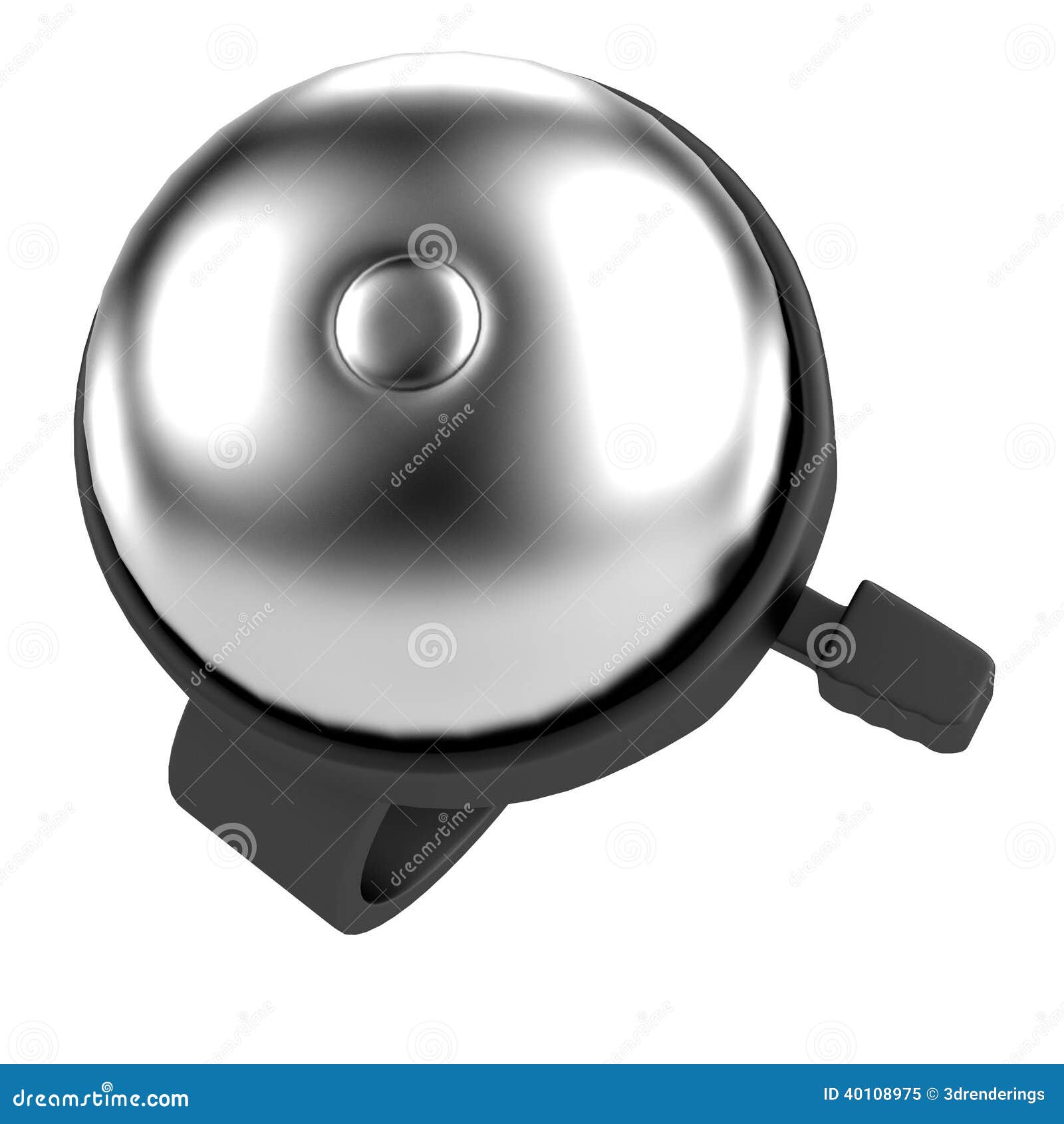 3d render of bicycle bell stock illustration. Illustration of model ...
