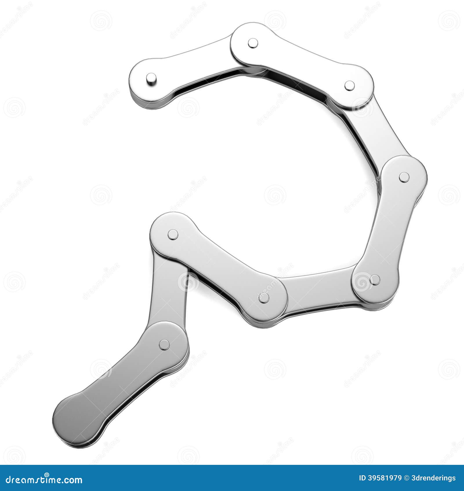 3d render of bike chain stock illustration. Illustration of bike - 39581979