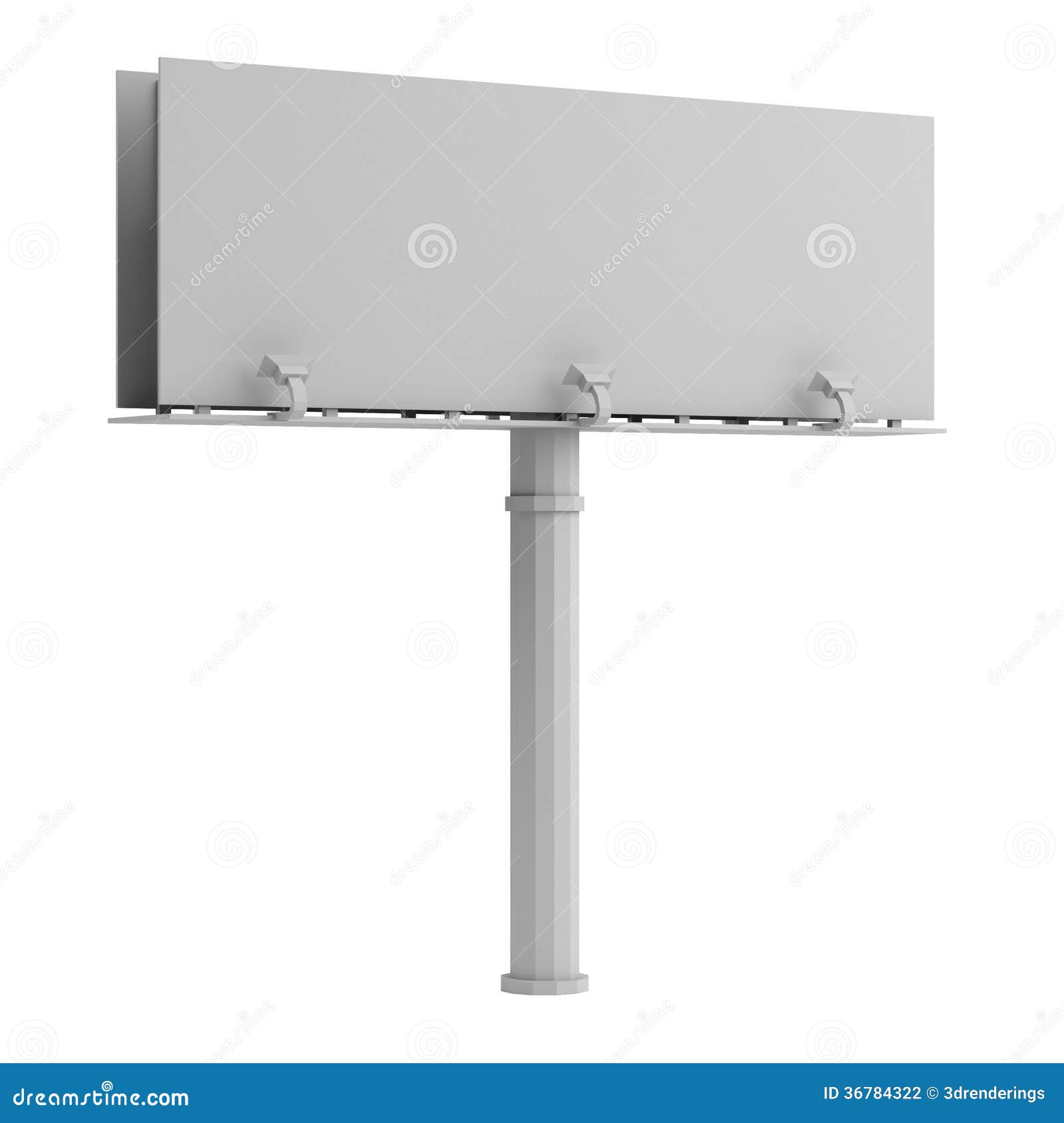 3d render of billboard stock illustration. Illustration of billboard ...