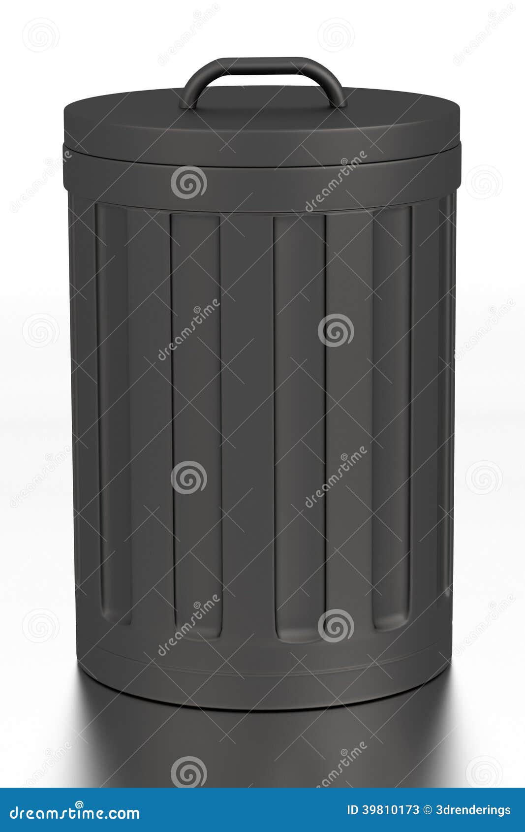 3d render of bin stock illustration. Illustration of trash - 39810173
