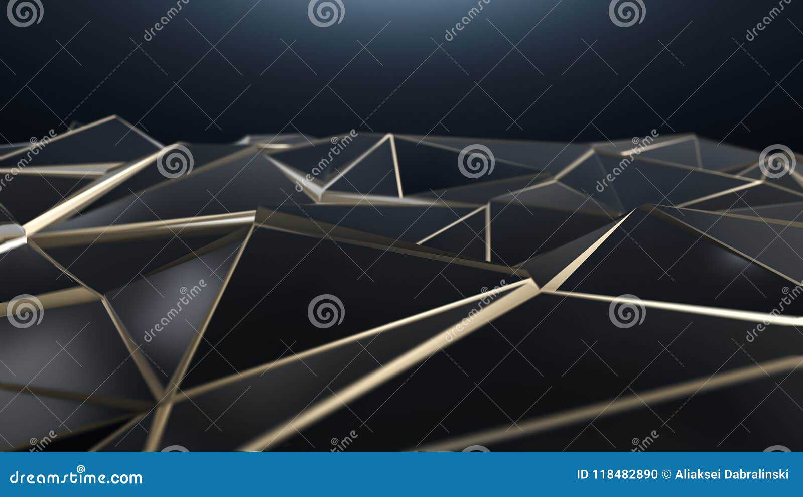 3D Render Black and Gold Abstract Low Poly Triangle Background Stock ... 3D Render Black and Gold Abstract Low Poly Triangle Background Stock ...