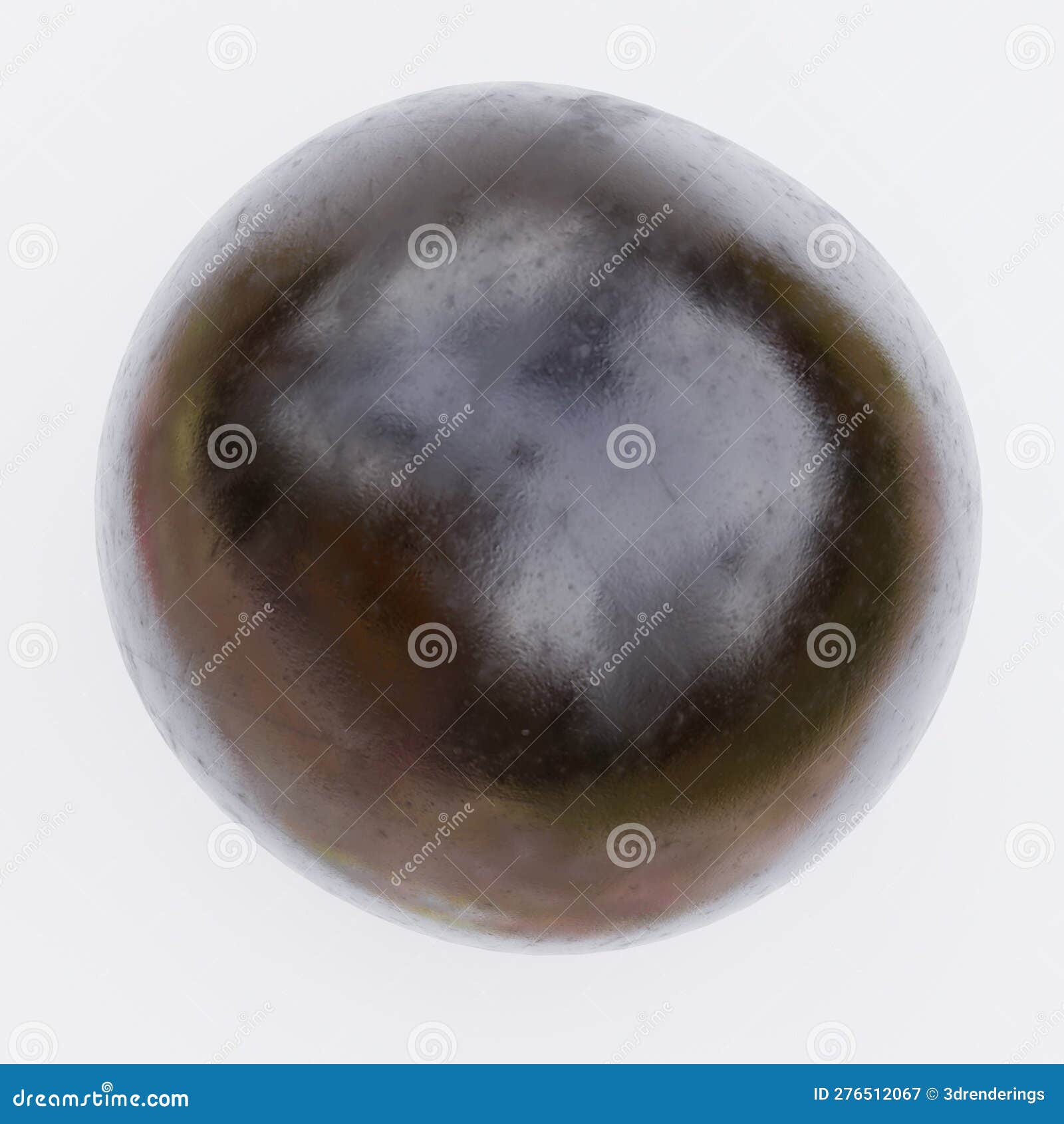 3D Render of Black Pearl stock illustration. Illustration of nature ...