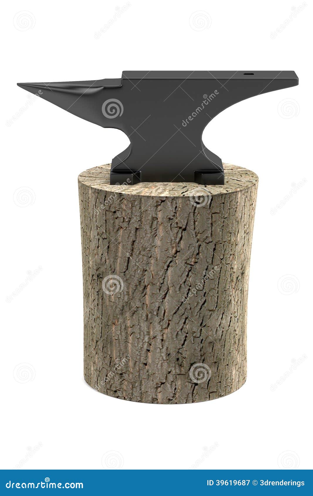 3d Render of Blacksmith Anvil Stock Illustration - Illustration of ...