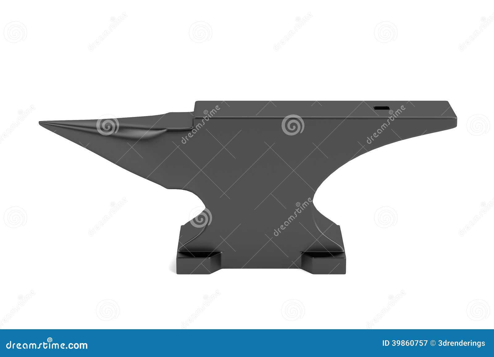 3d Render of Blacksmith Anvil Stock Illustration - Illustration of ...