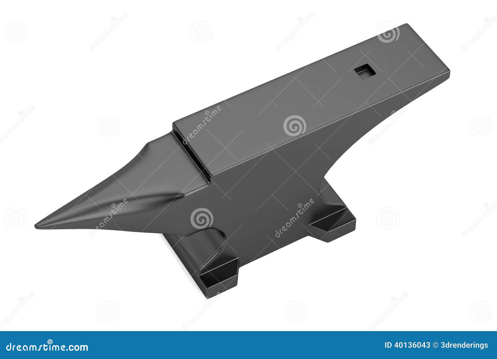 3d Render of Blacksmith Anvil Stock Illustration - Illustration of ...