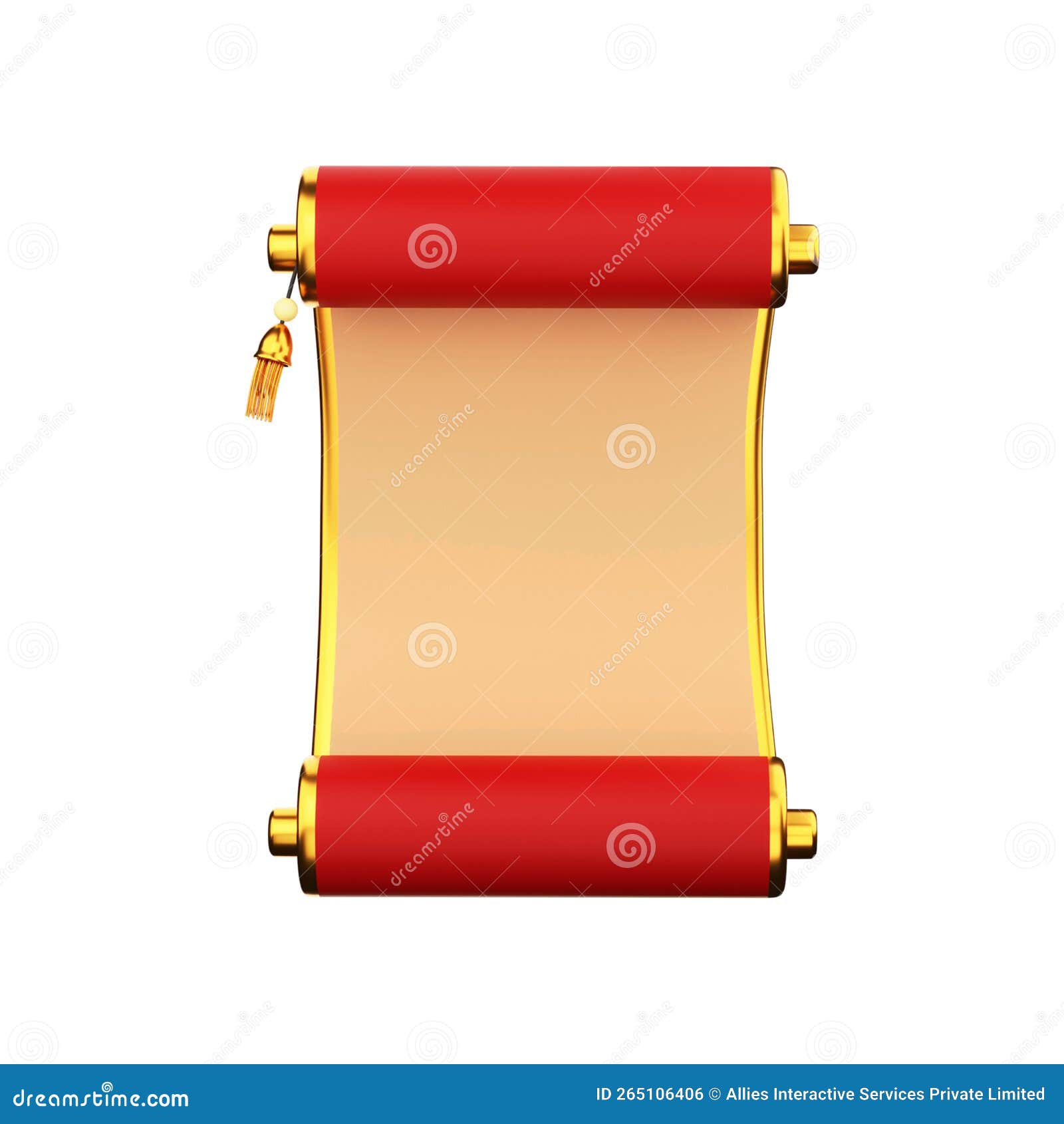 Scroll. The Letter Is Rolled Up. Message. Post Office. Parchment With A ...