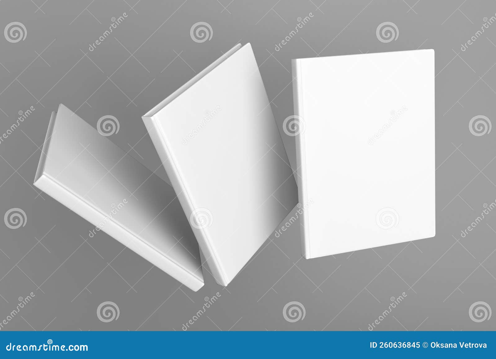 3d Render. Blank Template for Book Cover Design. Book Mockup Stock ...