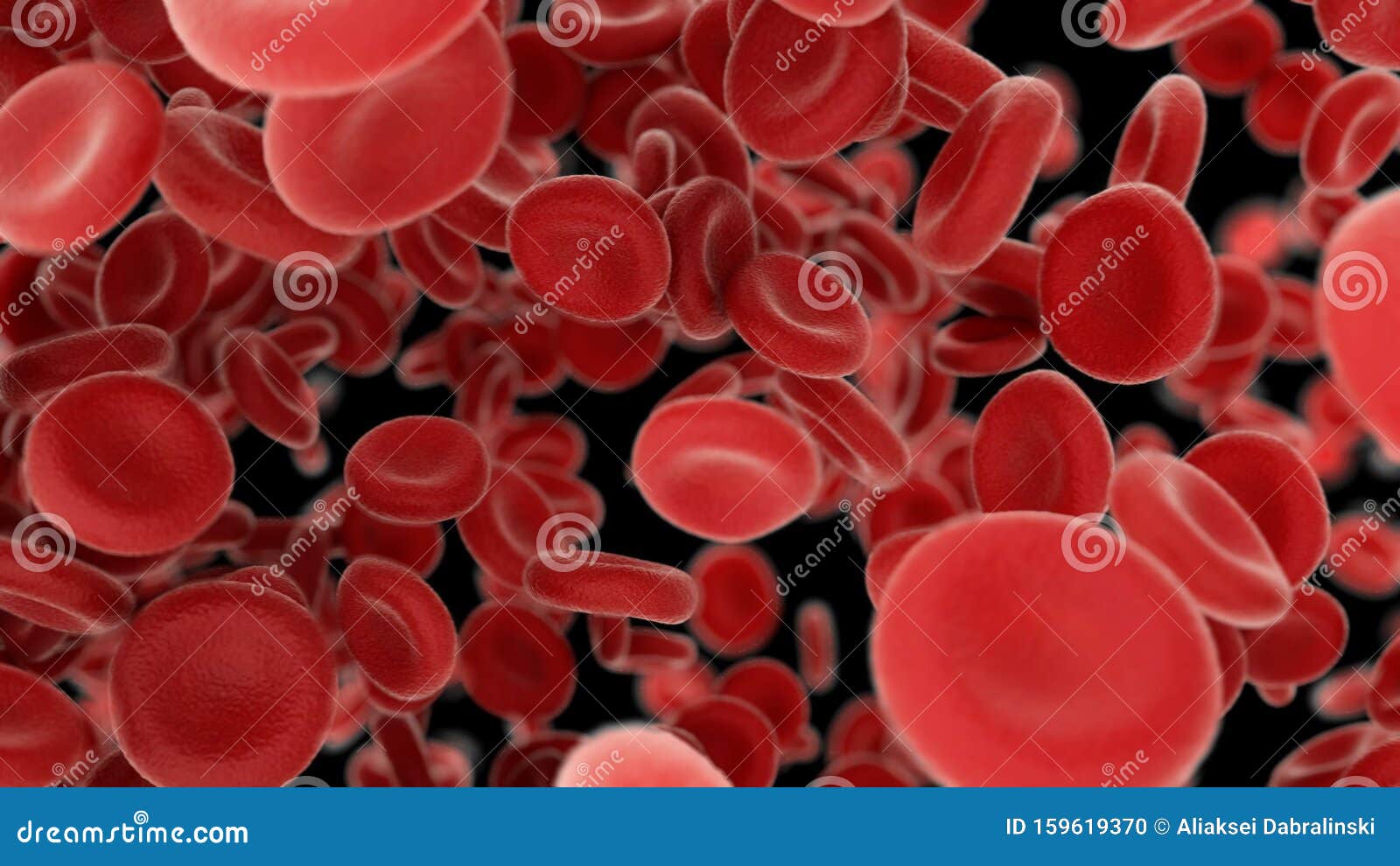3d Render Blood Structure. Erythrocytes And Leukocytes. Royalty-Free ...