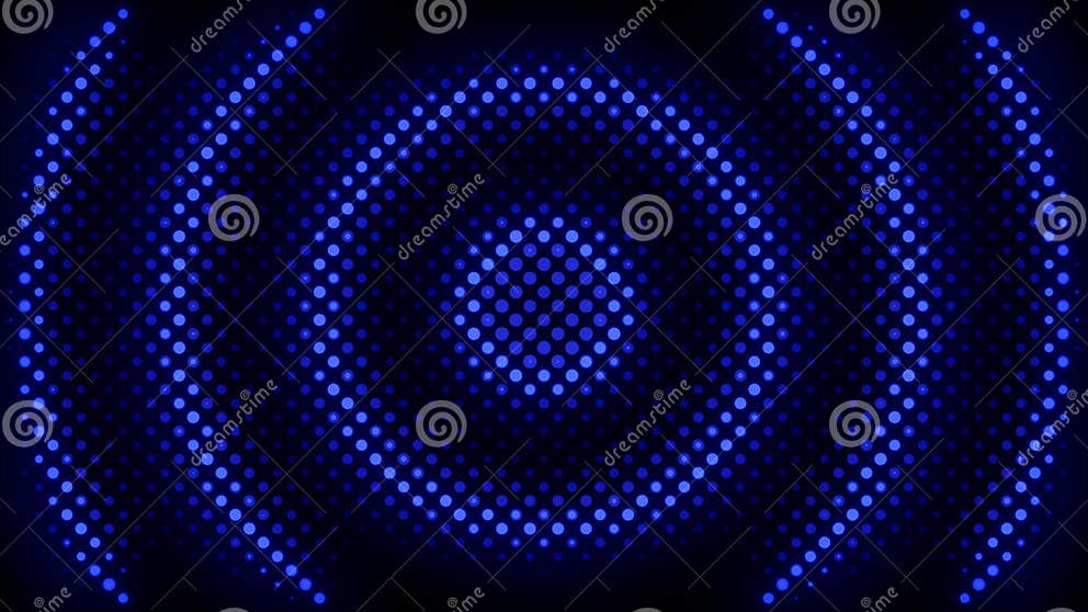 3d Render Blue Background with Glowing Led Light Stock Illustration ...