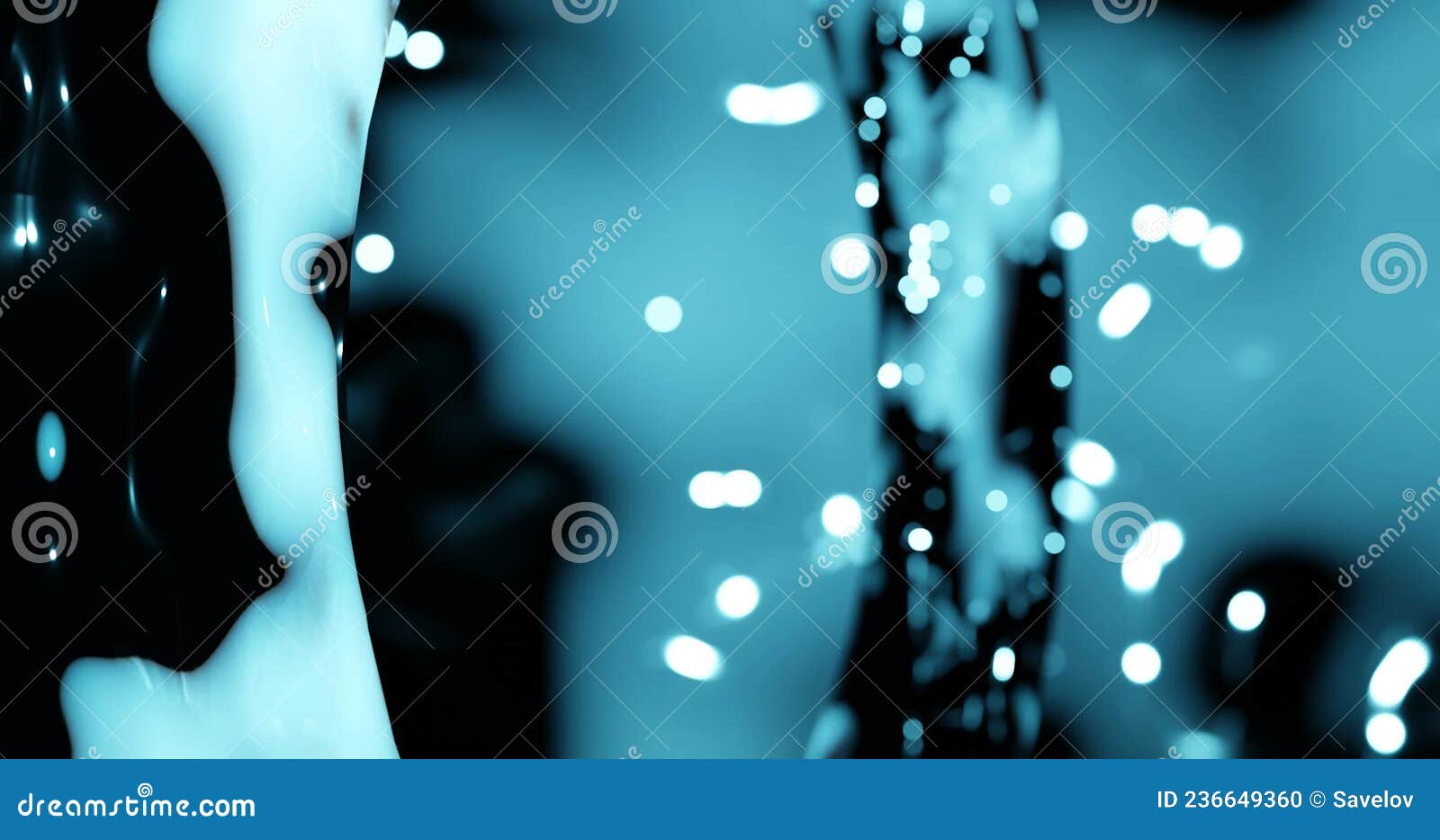 Render with Blue Blurred Overflowing Background with Bokeh Stock ...