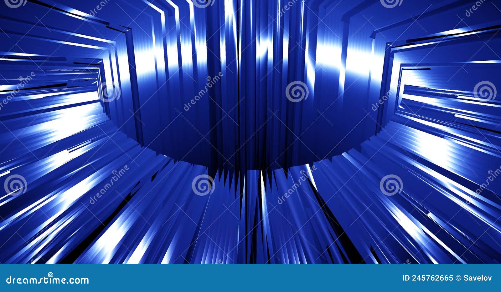 Render with a Blue Hole with Highlights in Isometric Stock Video ...