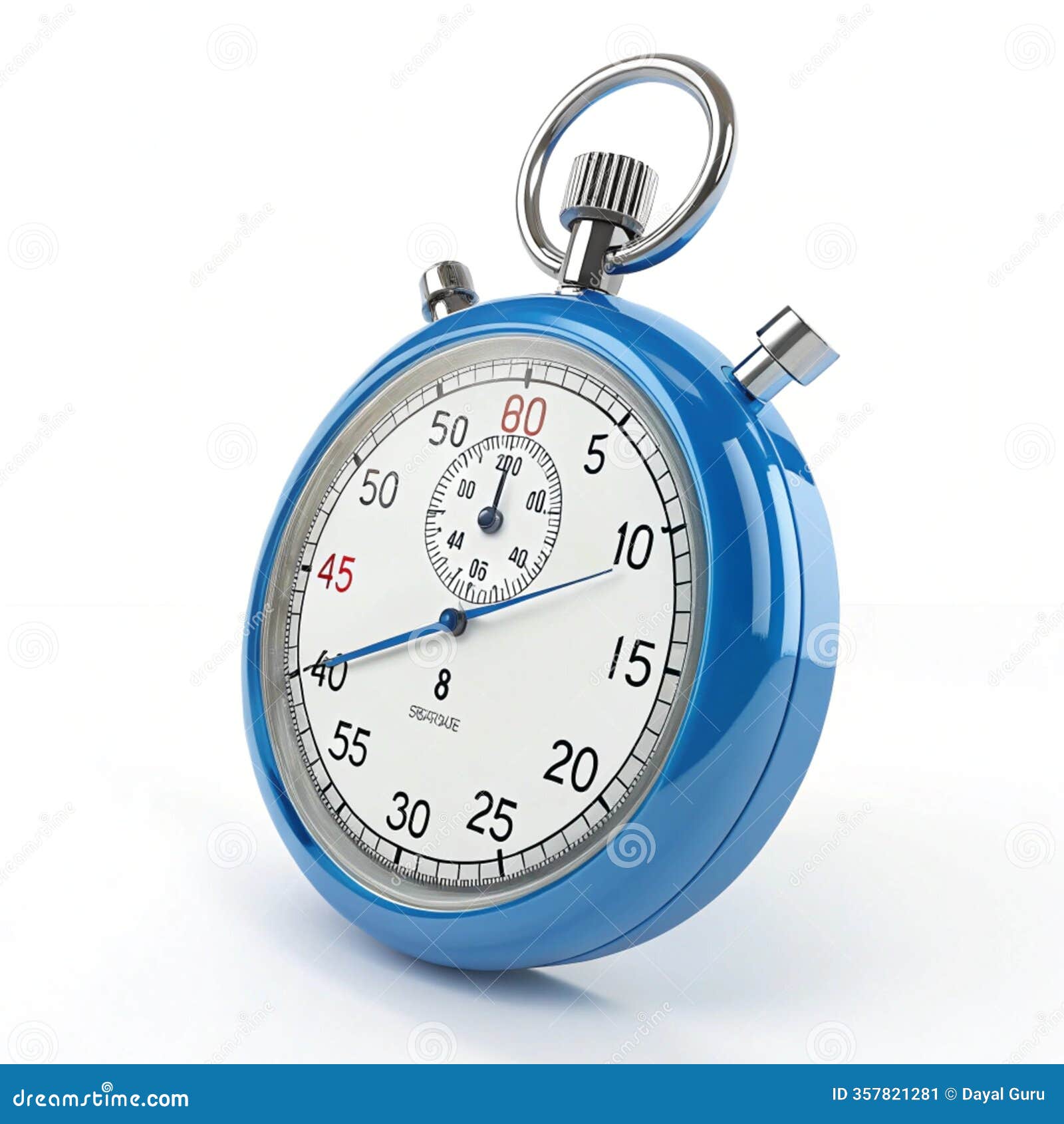 Blue Stopwatch Icon Isolated On Transparent Background. Time Timer Sign ...