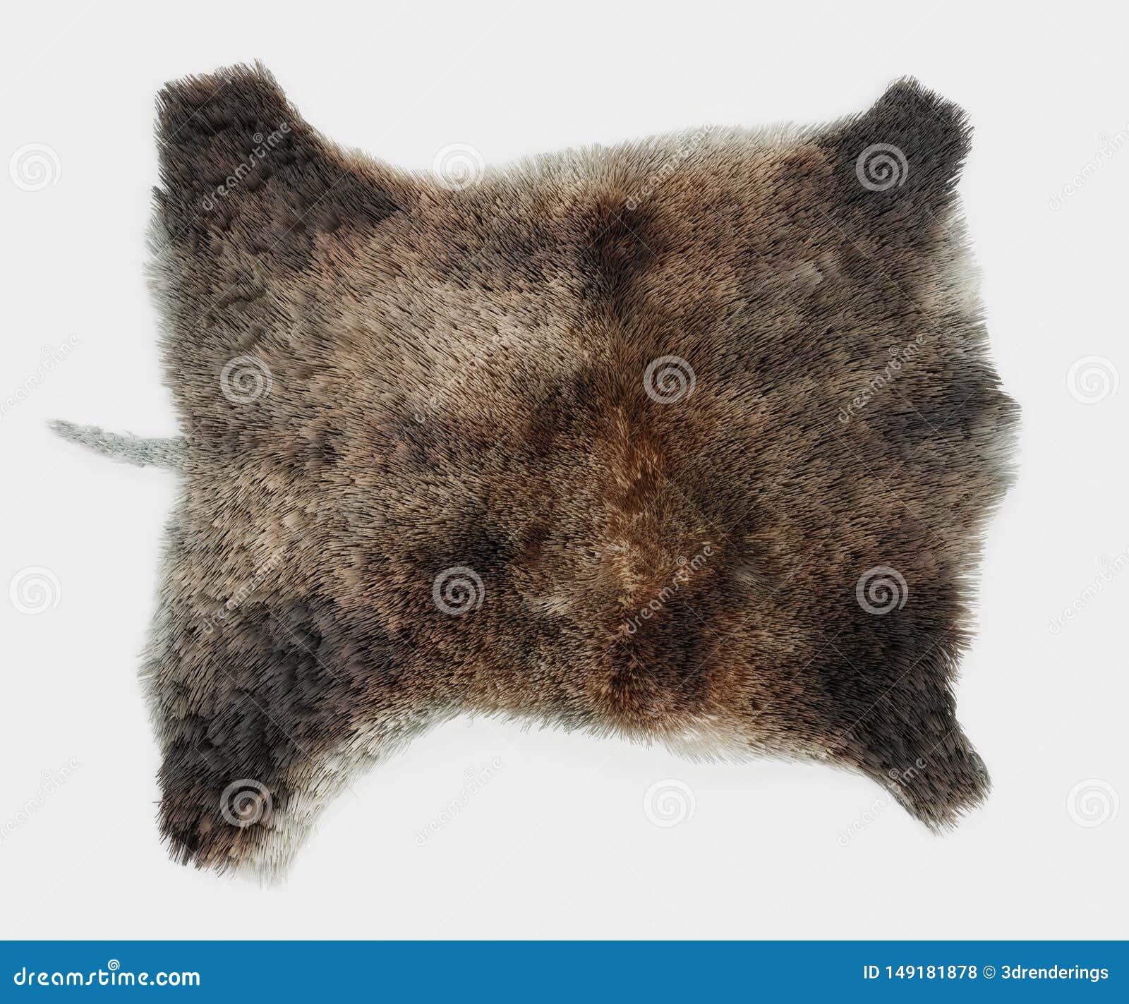 3D Render of Boar Skin stock illustration. Illustration of skin - 149181878
