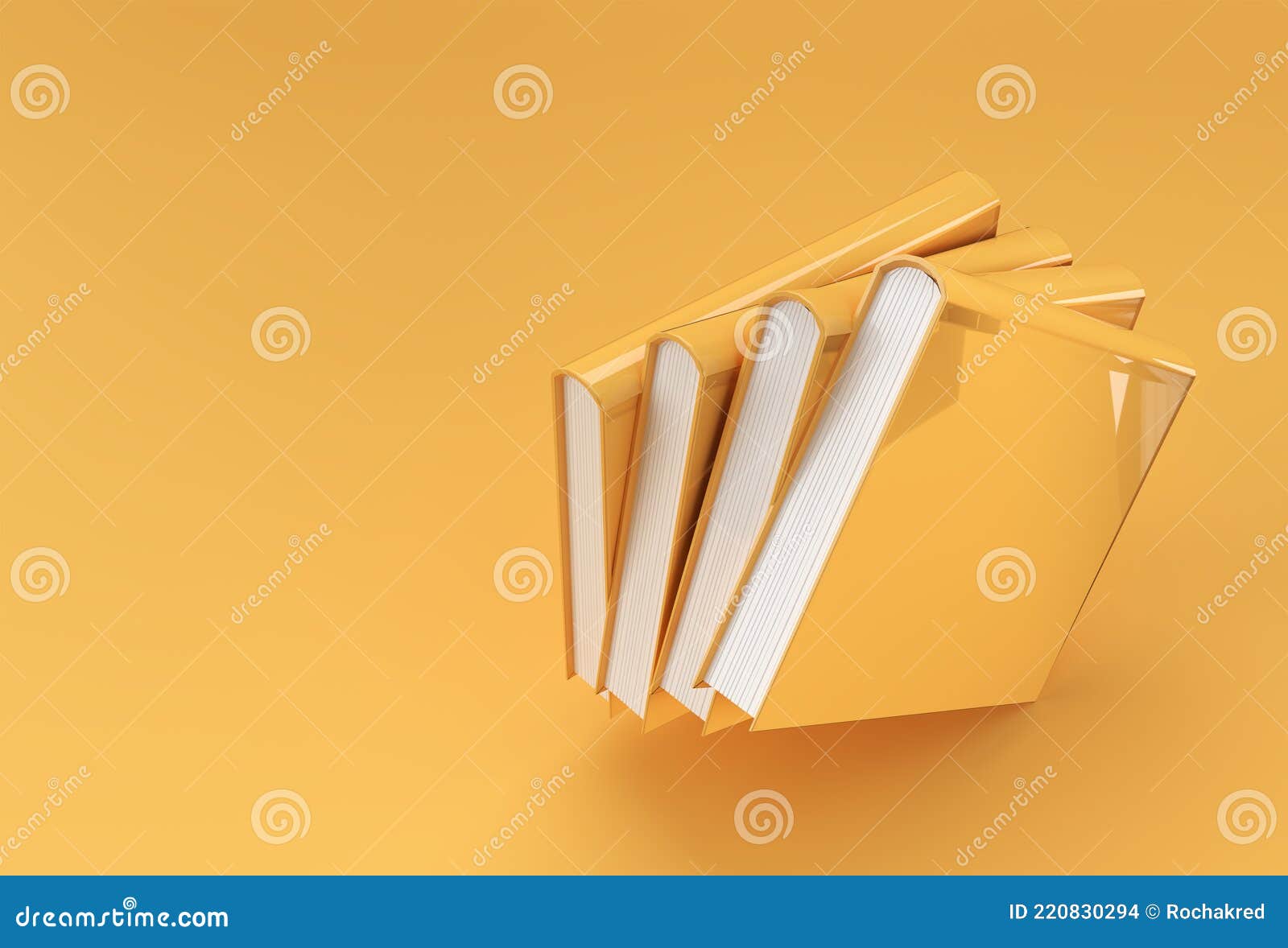 3D Render Books Stack of Book Covers Colorful Textbook Bookmark Design ...