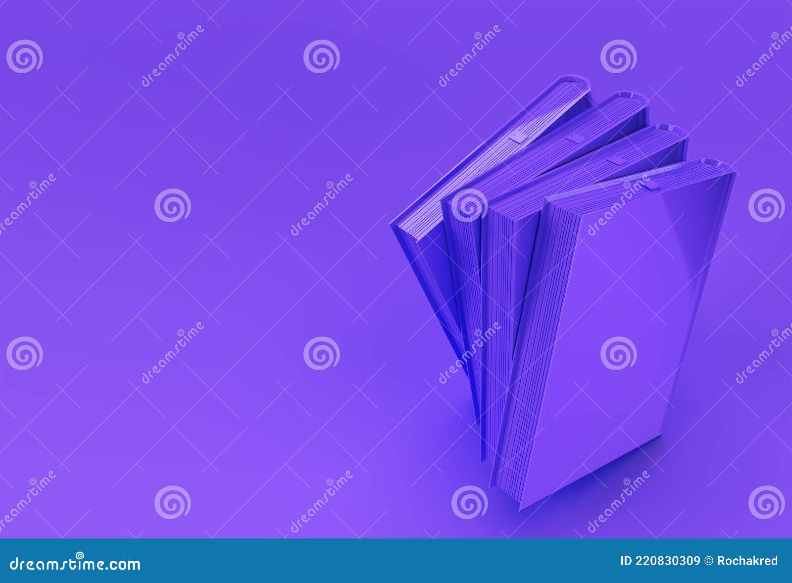 3D Render Books Stack Of Book Covers Colorful Textbook Bookmark Design ...