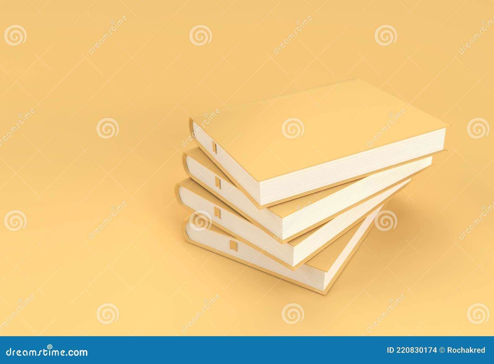 3D Render Books Stack of Book Covers Textbook Bookmark Mockup Style ...