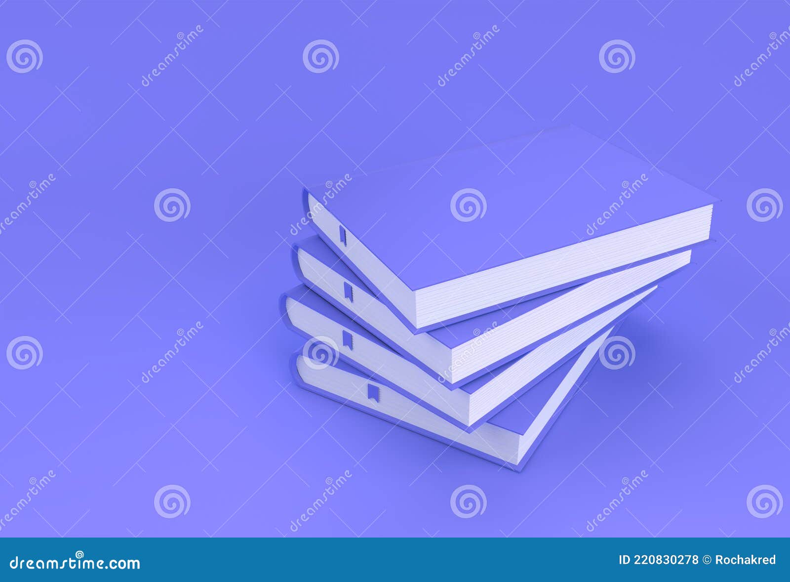 3D Render Books Stack of Book Covers Textbook Bookmark Mockup Style ...