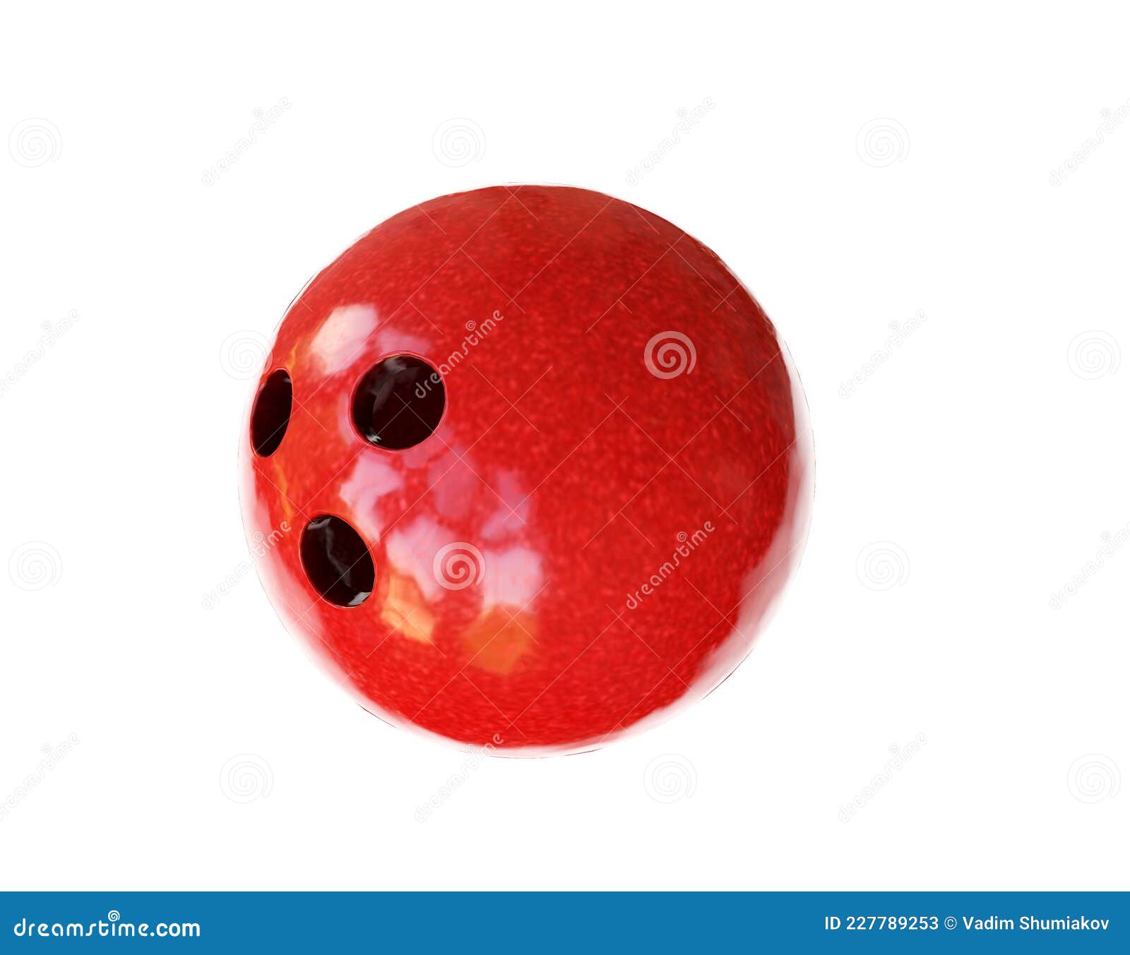 3d Render Bowling Ball on White Background Stock Illustration ...