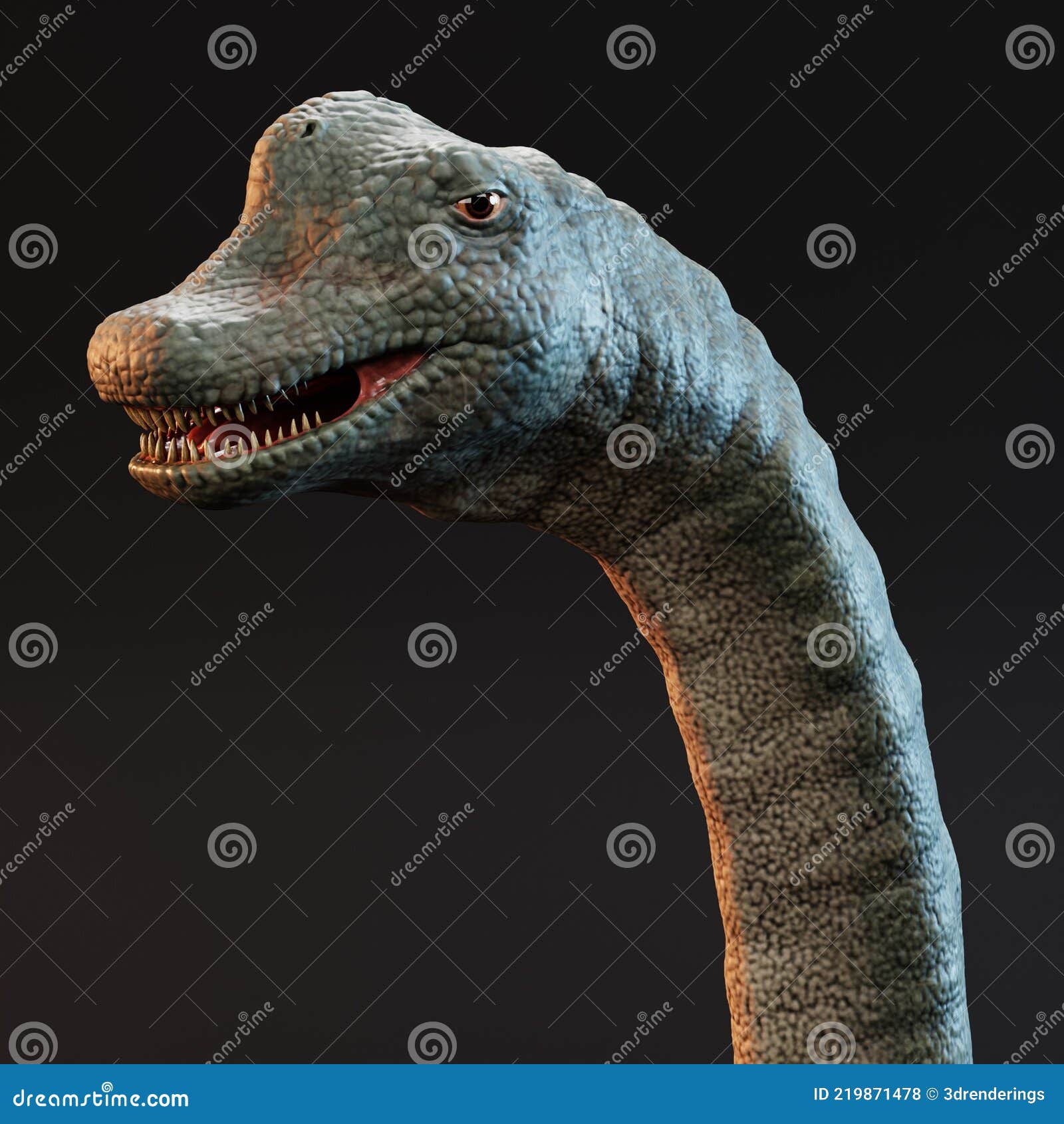 3D Render of Brachiosaurus Dinosaur Stock Photo - Image of render ...
