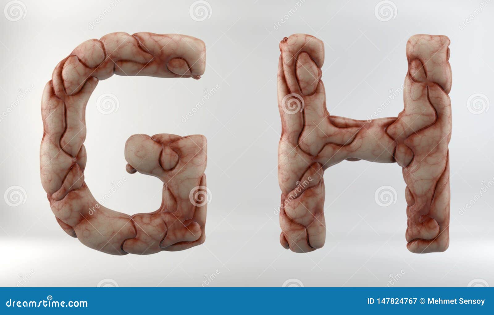 3d Render Brain Neurons With Synapses And Axons Stock Illustration ...