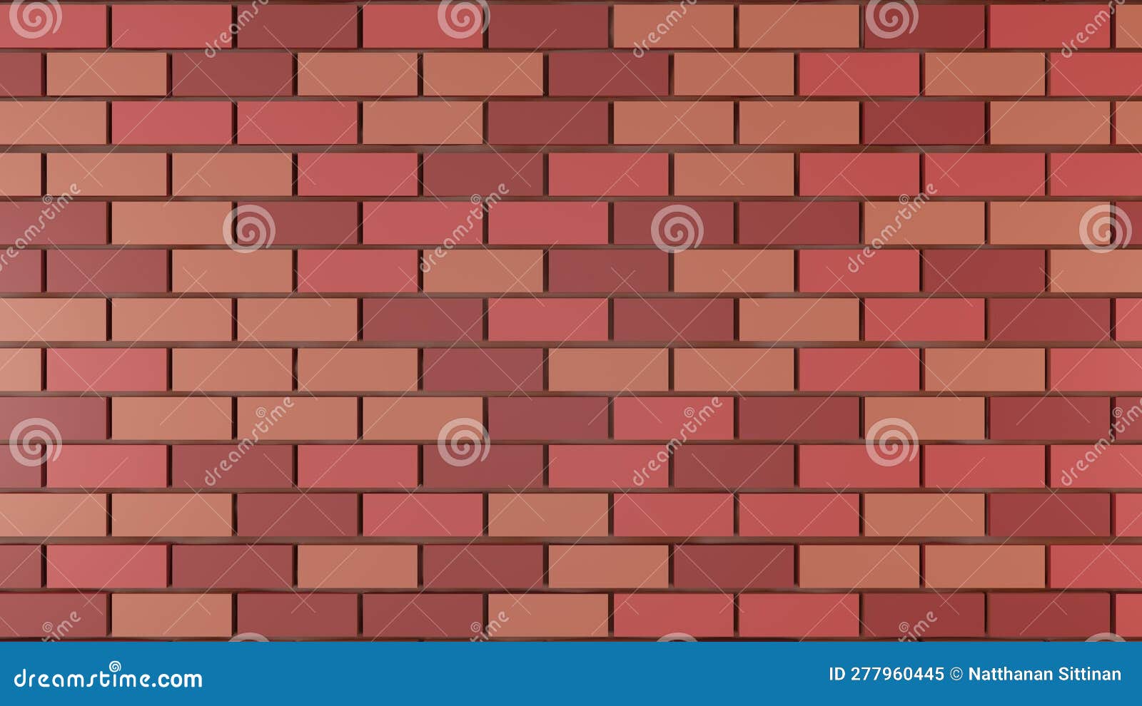 3D Render Brick Pattern Background Stock Illustration - Illustration of ...