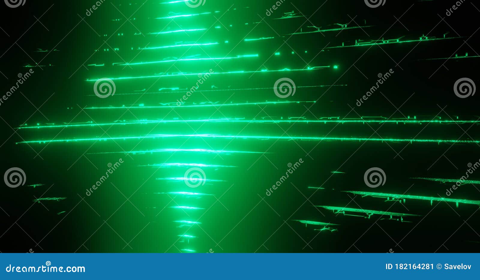 Render of a Bright Green Flash on an Alien Cyber Surface Stock ...