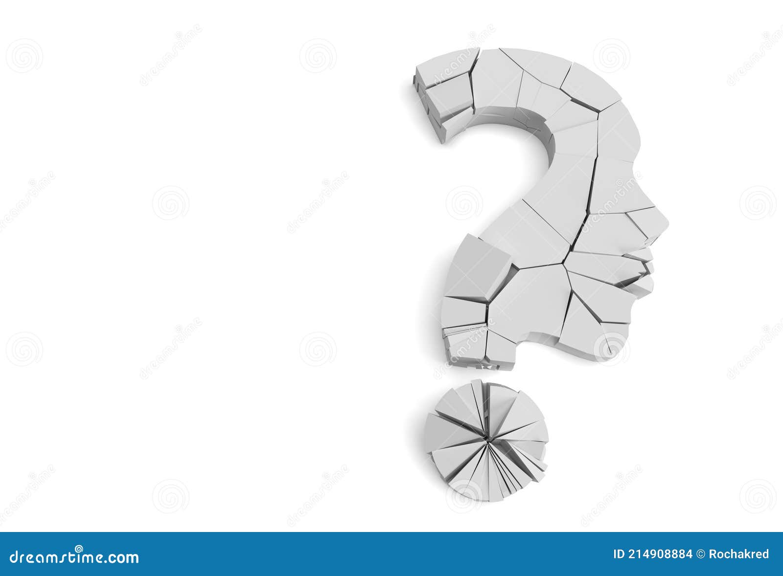 Broken Question Mark Exploding, Query Breaking To Pieces, Vector ...