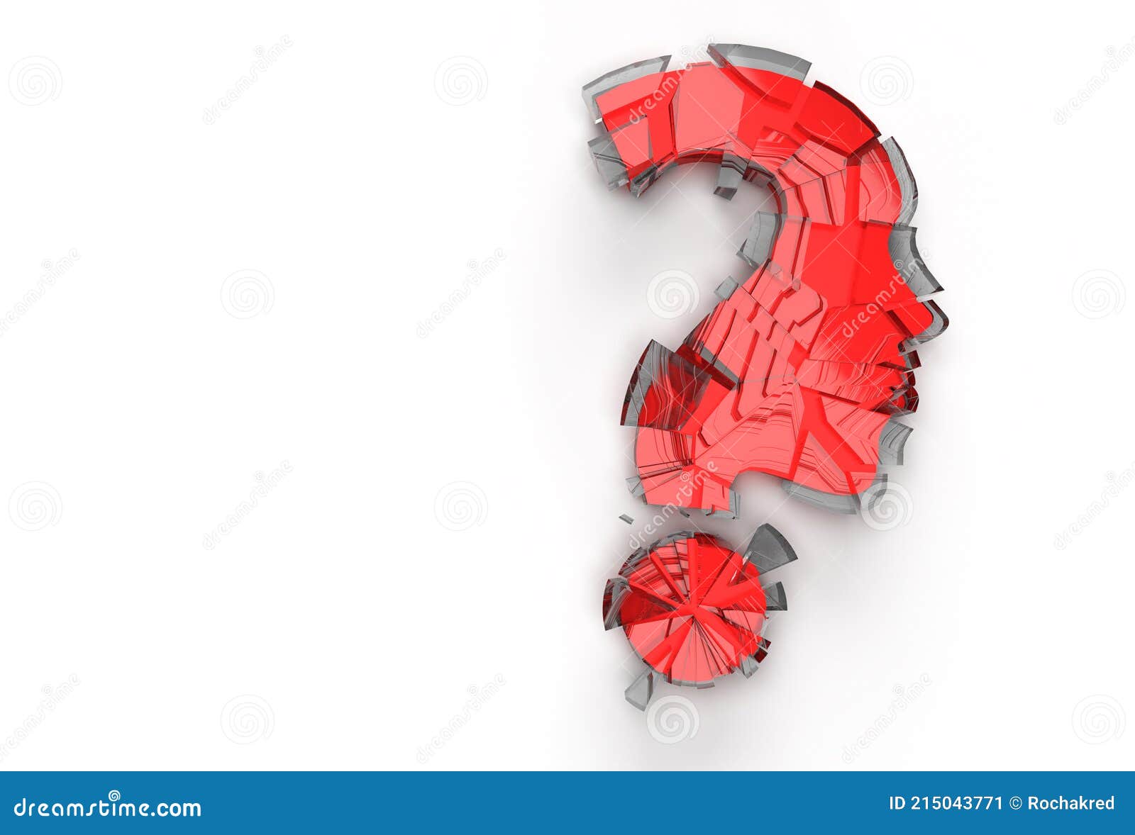 Broken Question Mark Exploding, Query Breaking To Pieces, Vector ...