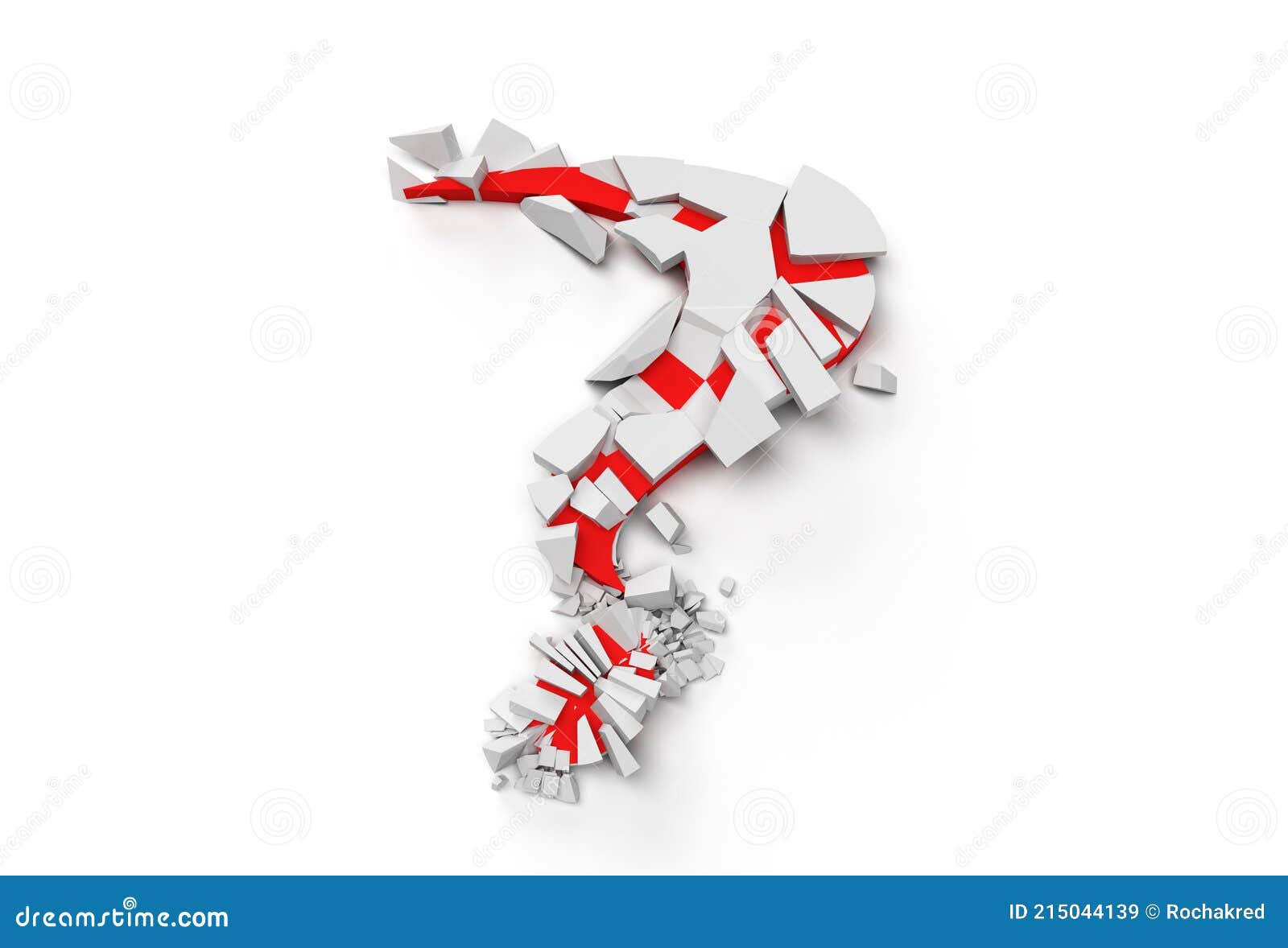 Broken Question Mark Exploding, Query Breaking To Pieces, Vector ...