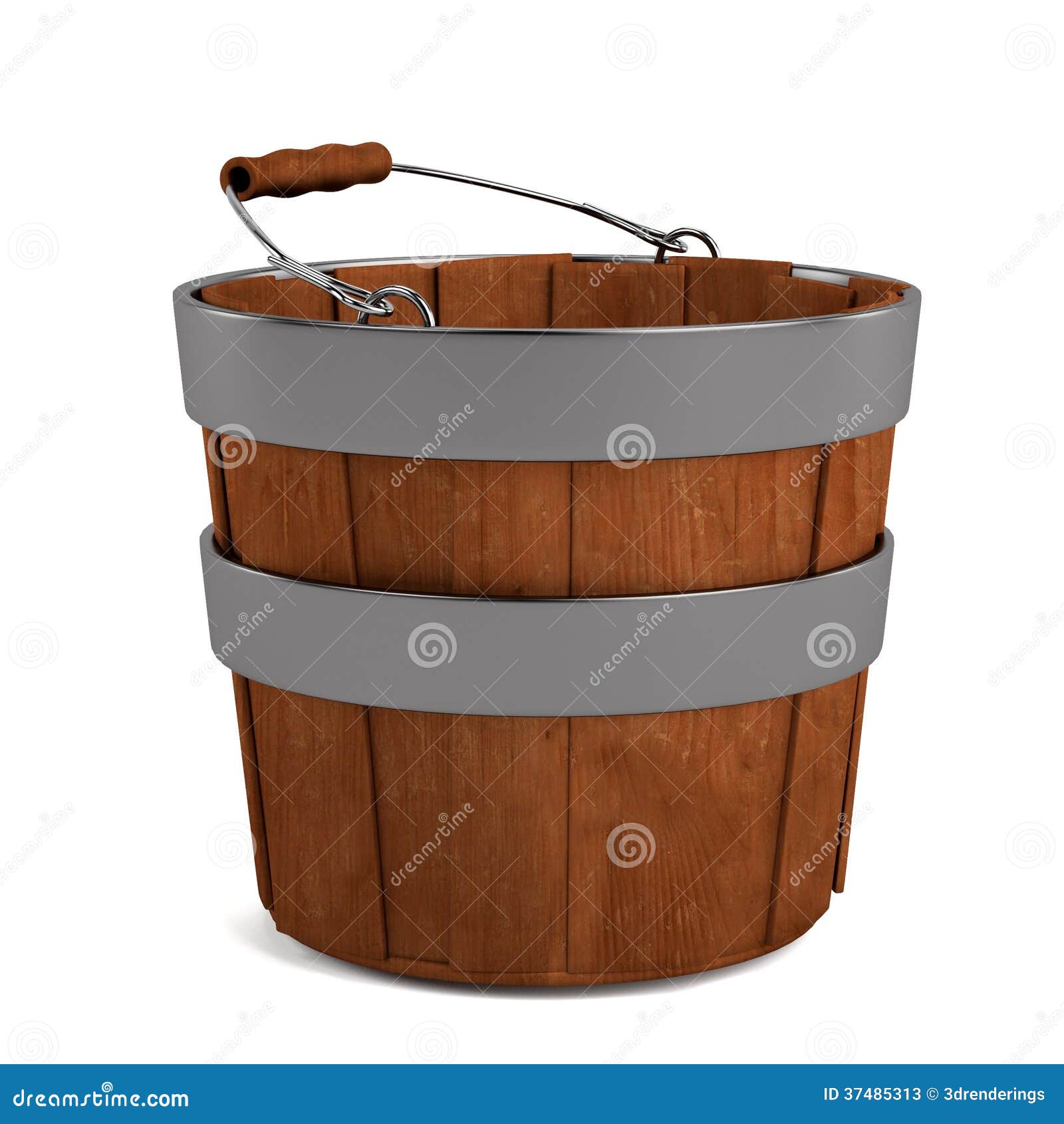 3d render of bucket stock illustration. Illustration of tidy - 37485313