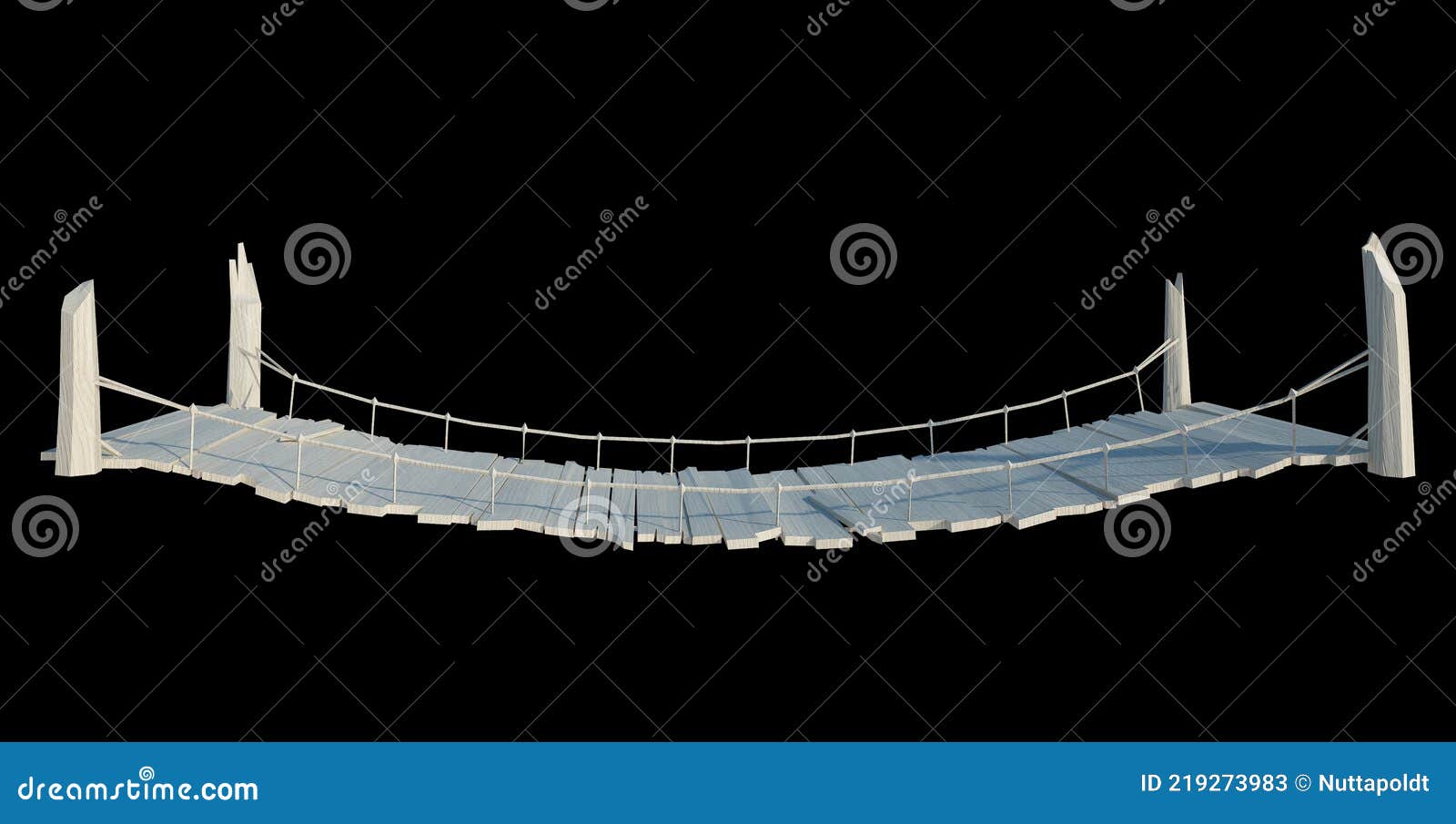 3d Render Building Structure on Isolated Stock Illustration ...