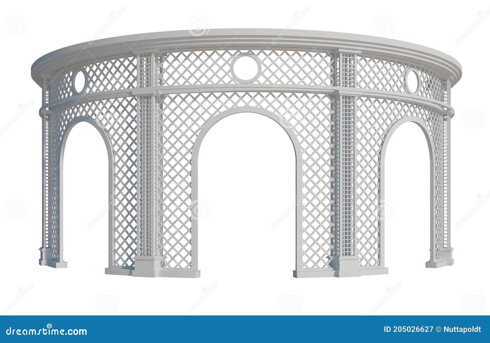 3d Render Building Structure on White Stock Illustration - Illustration ...