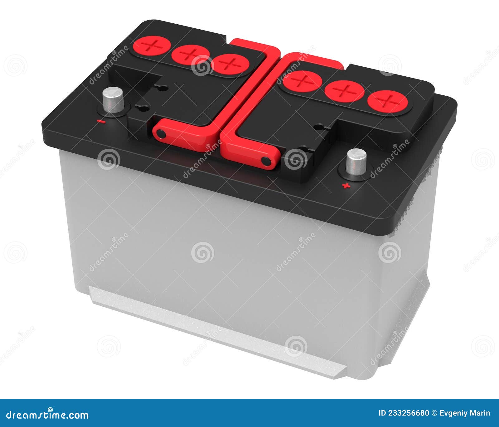Ð¡ar Battery Isolated on White Background Stock Illustration ...