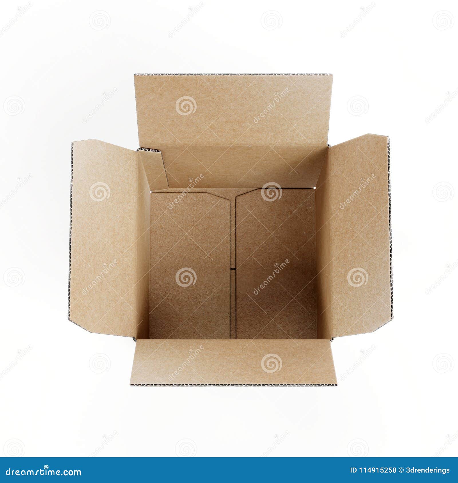 3D Render of Carboard Box stock illustration. Illustration of office ...
