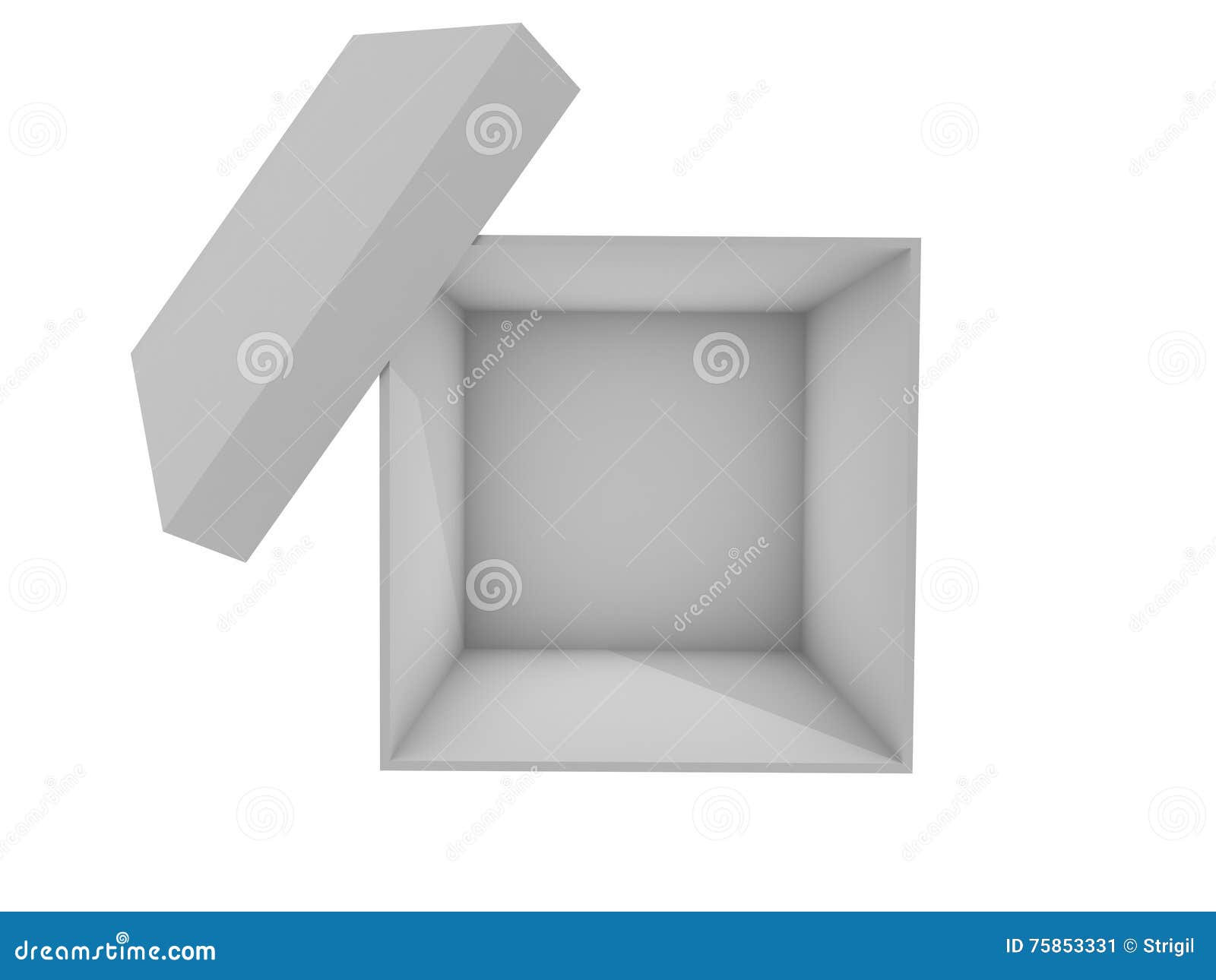 3D Render of a Cardboard Box Stock Illustration - Illustration of ...