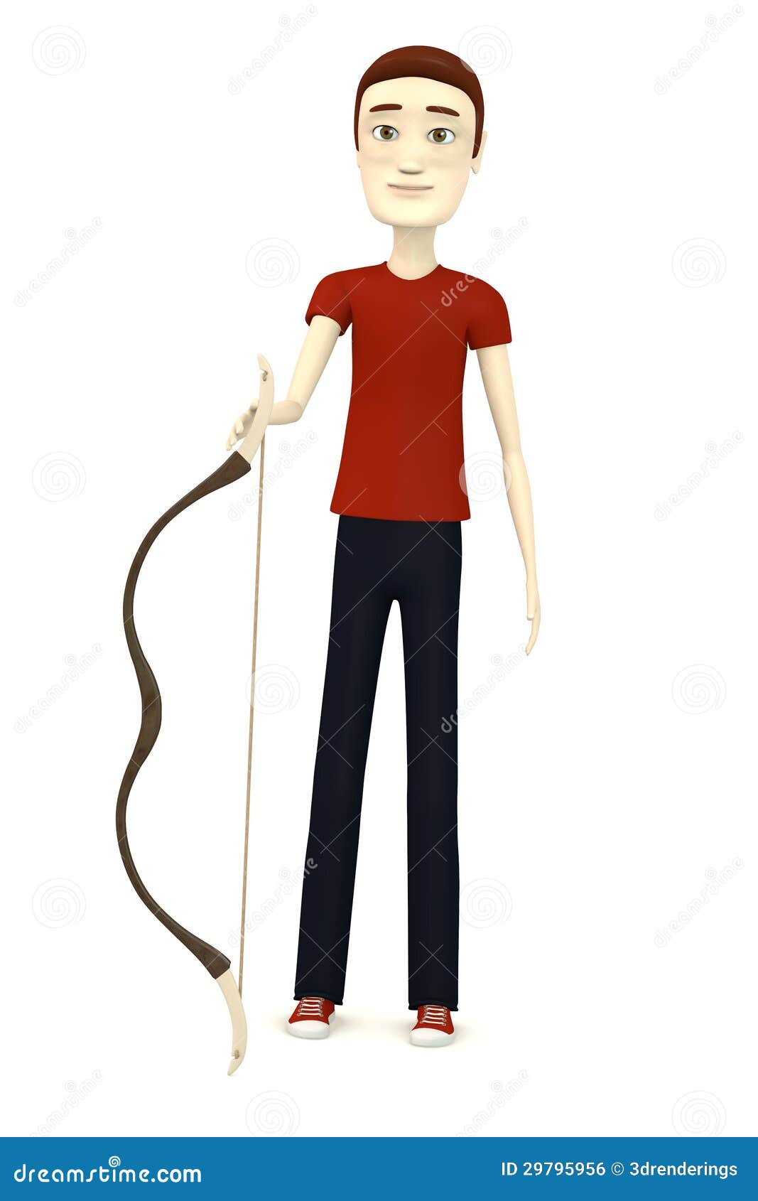 Cartoon boy with bow stock illustration. Illustration of character ...